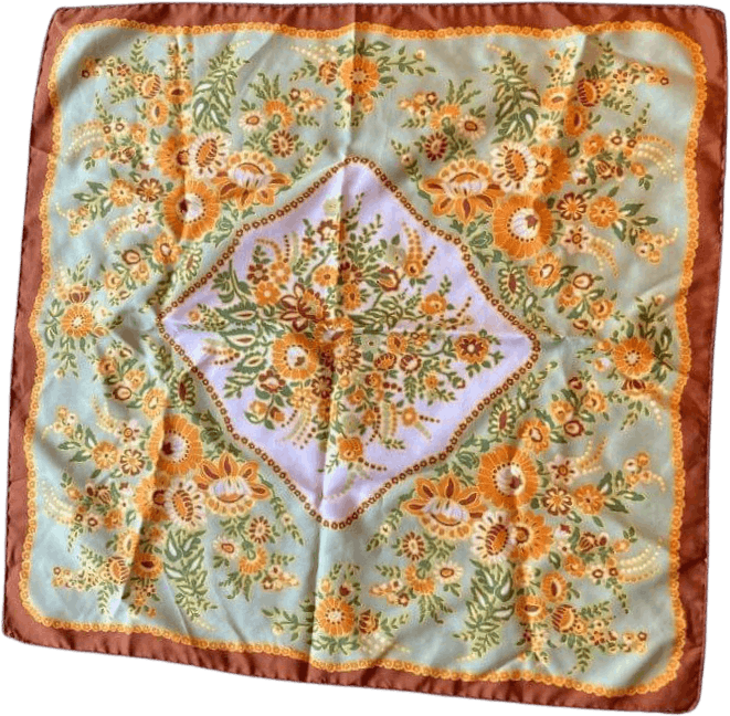 Vintage Mod Floral Silk Scarf | Shop THRILLING