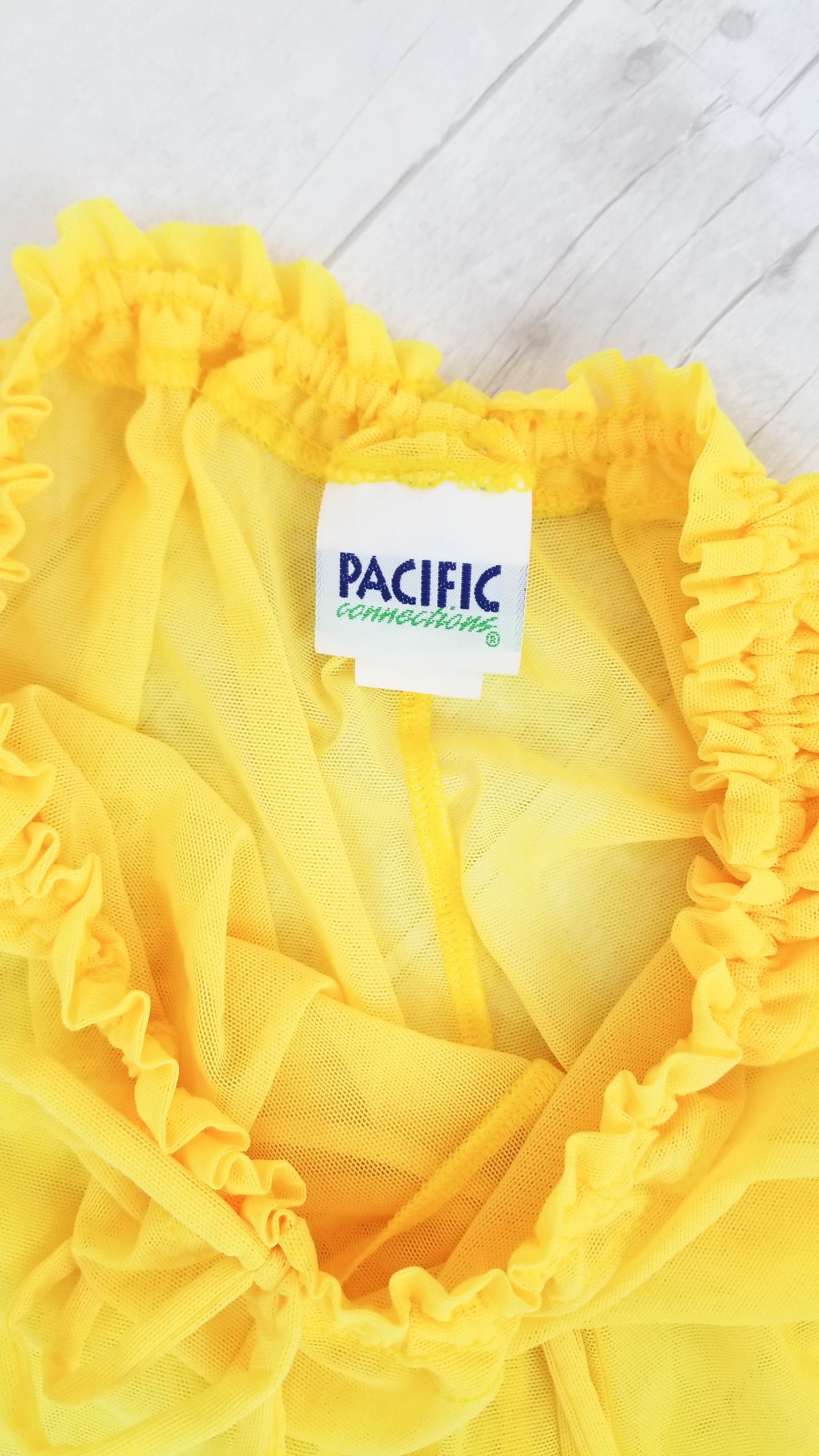 Vintage 80's Neon Yellow Mesh Beach Shorts | Shop THRILLING