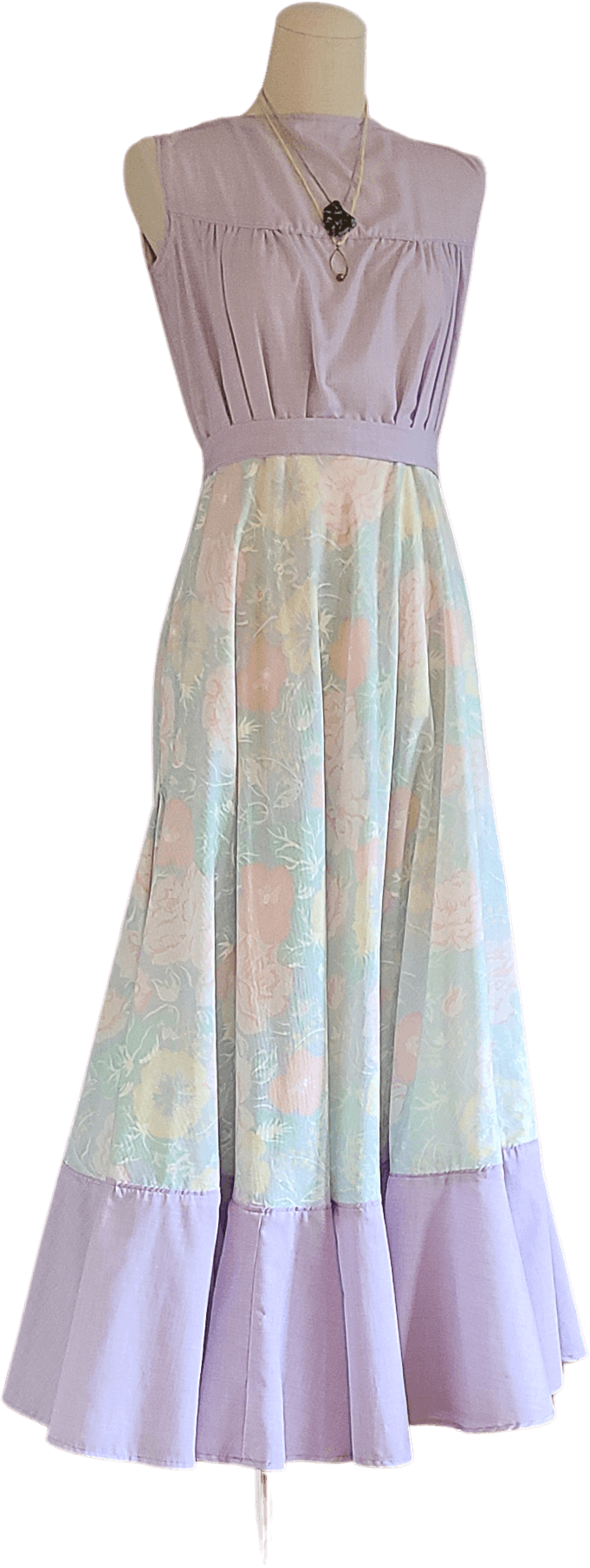 Vintage 70's Flowing Lilac Apron Prairie Dress | Shop THRILLING