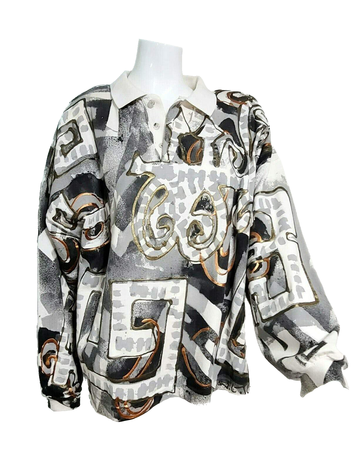 Vintage 90's Funky Streetwear Wearable Art Sweatshirt Top by V. C ...