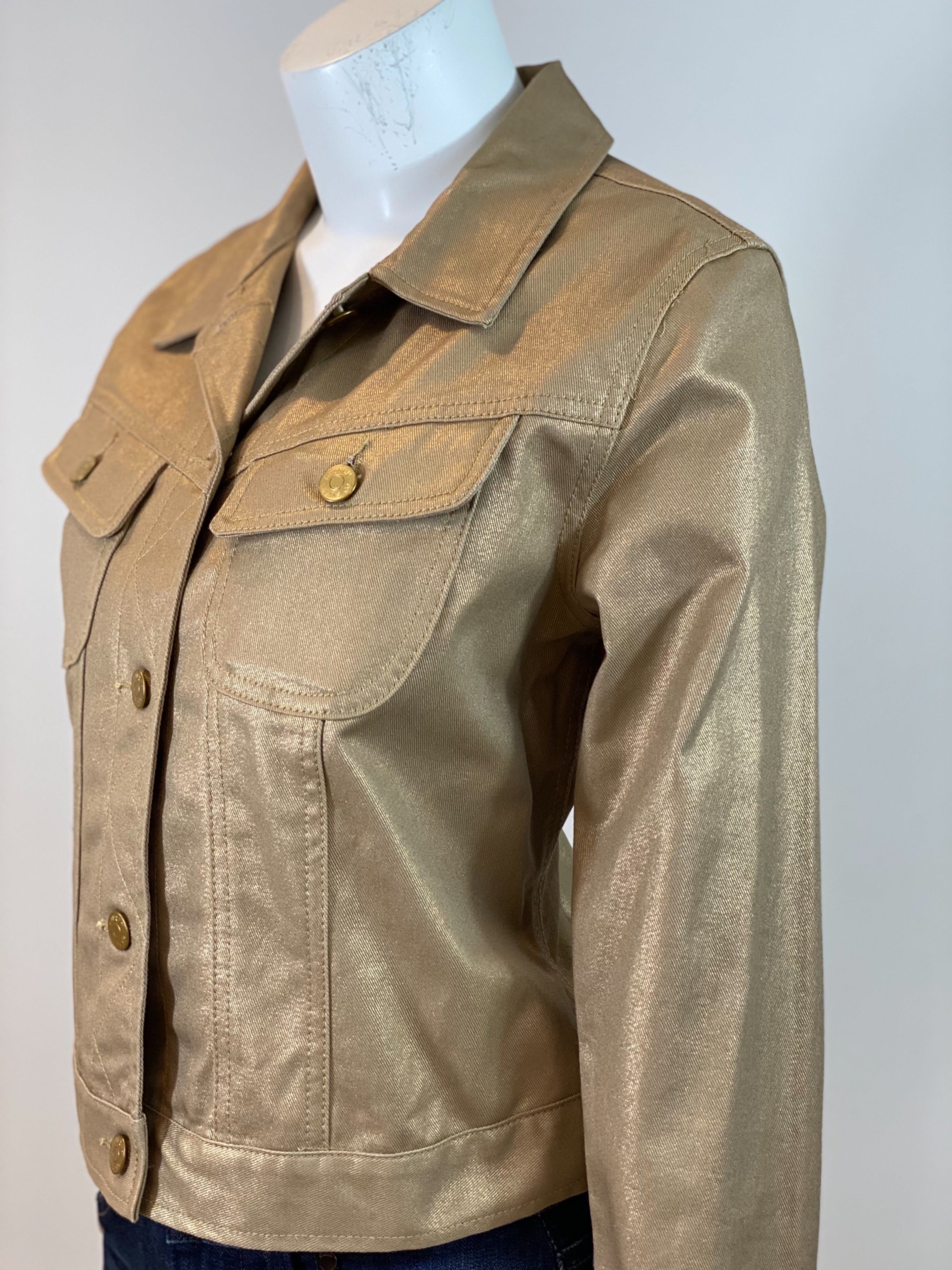 Vintage Gold Denim Jacket | Shop THRILLING