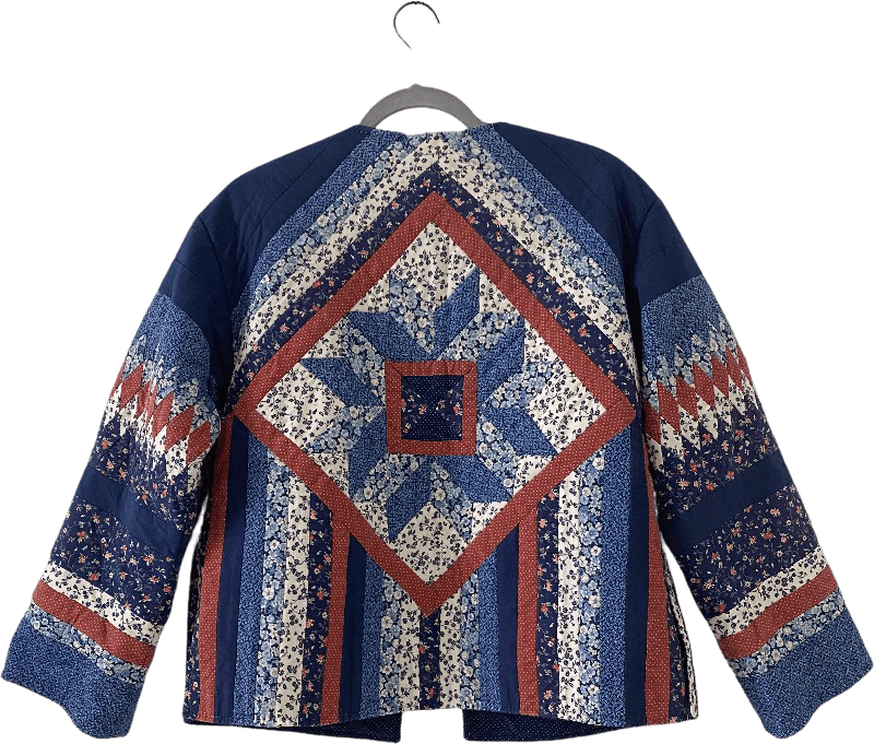 Vintage 70's Blue Patchwork Quilt Jacket | Shop THRILLING