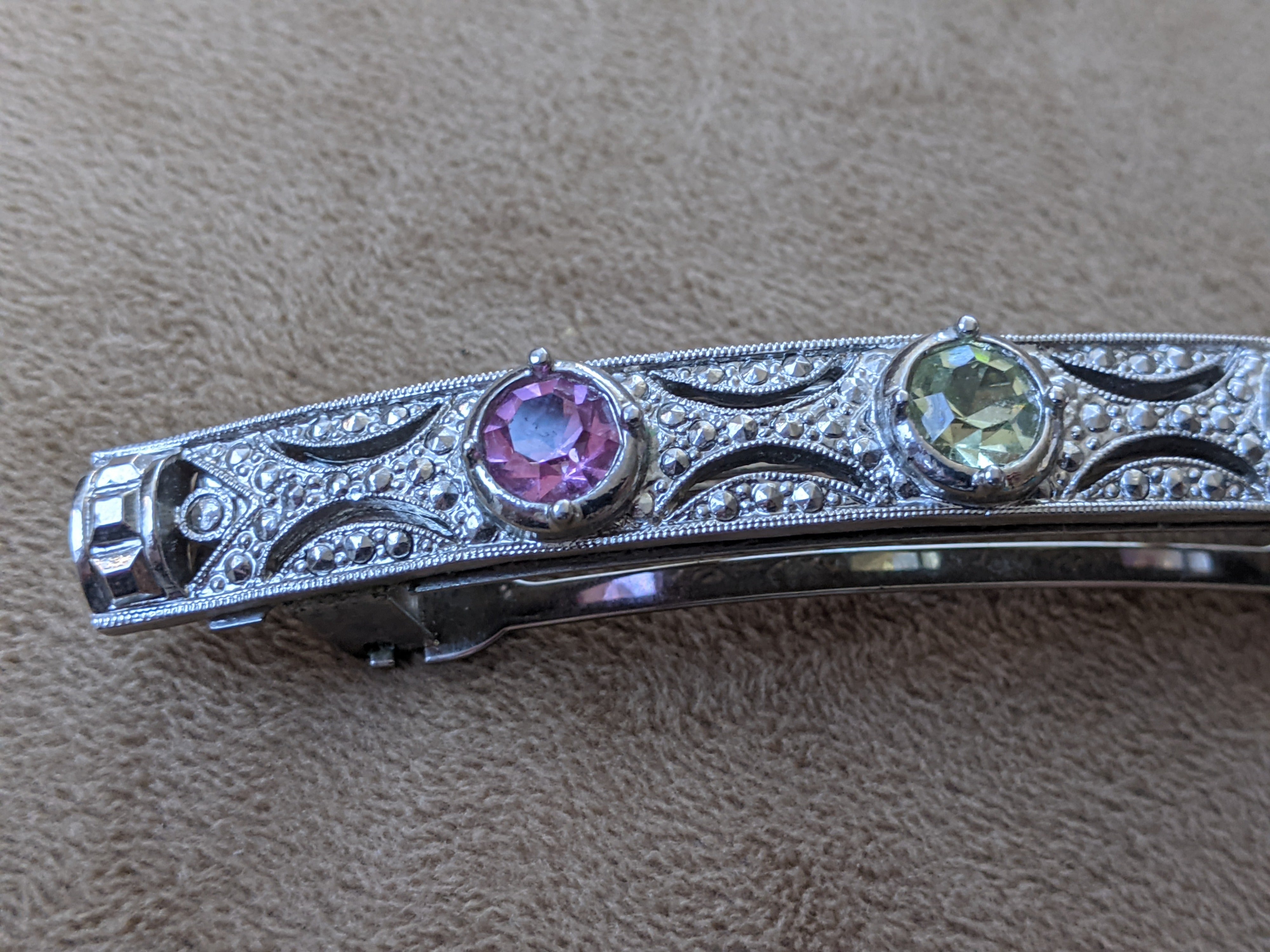 Vintage Art Deco Barrette with Rhinestones | Shop THRILLING