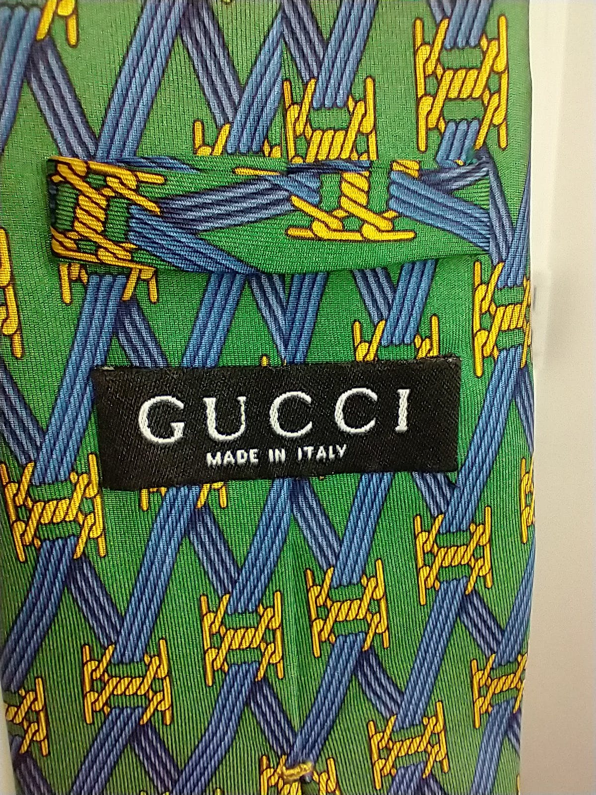 Vintage Barbed Wire Motif Silk Neck Tie By Gucci | Shop THRILLING