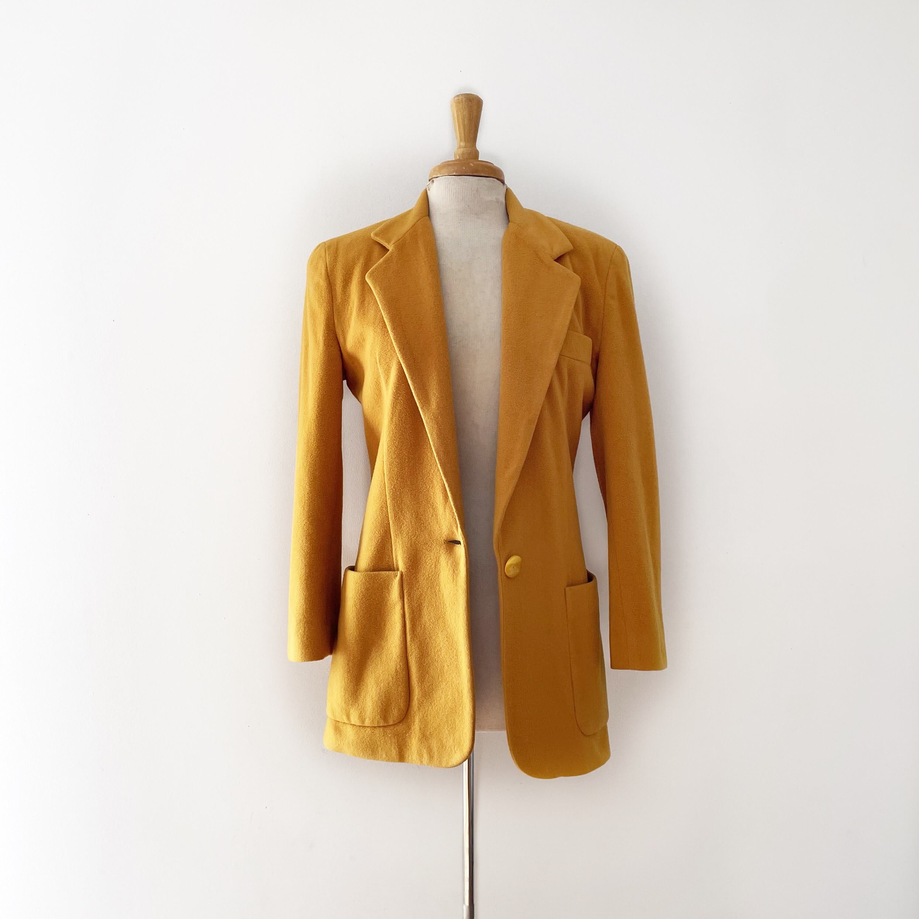 Vintage 80’s Mustard Yellow Oversized Blazer by The Limited | Shop ...