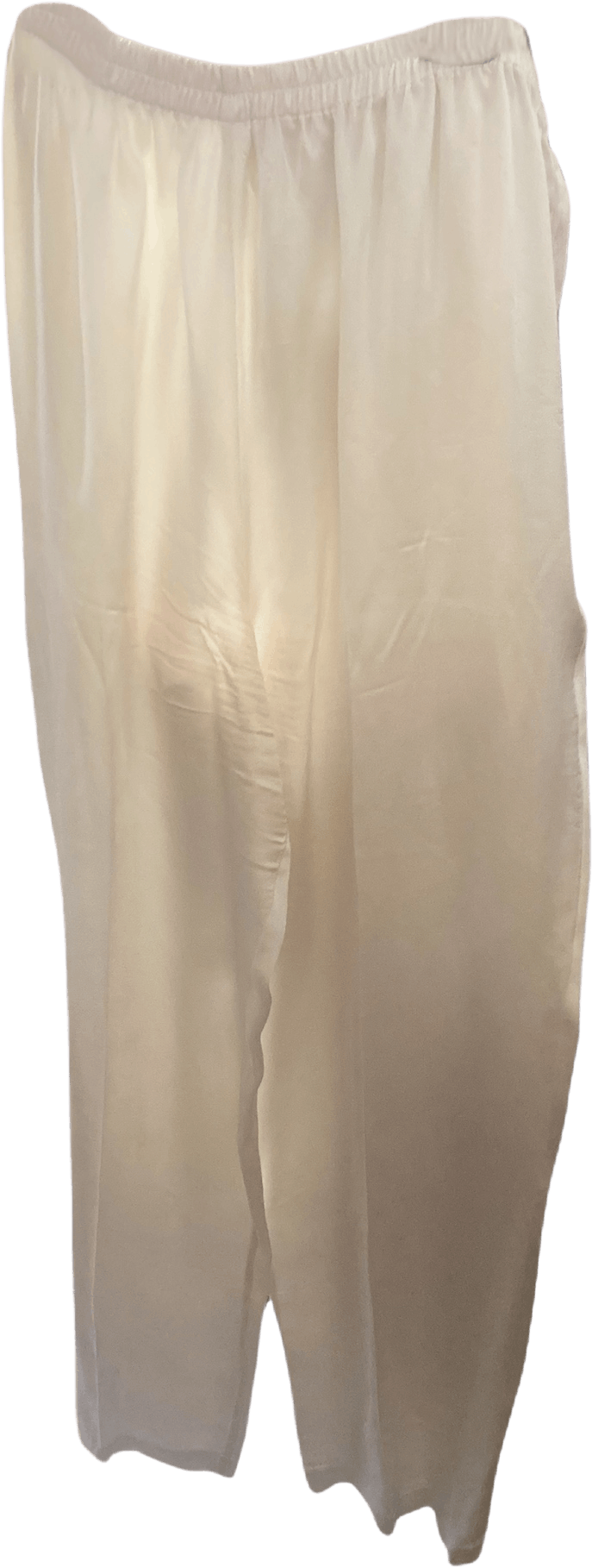 Vintage 90's Silky Cream Colored Pants | Shop THRILLING
