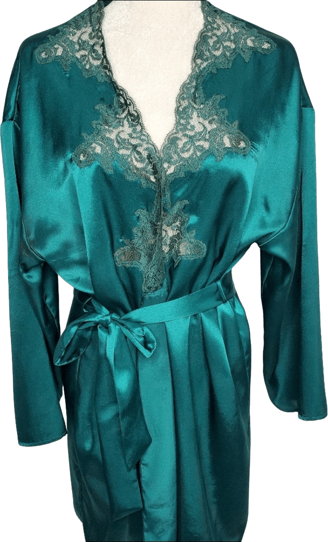 Vintage 90's Silky Gold Label Lace Tie Robe by Victoria's Secret | Shop ...