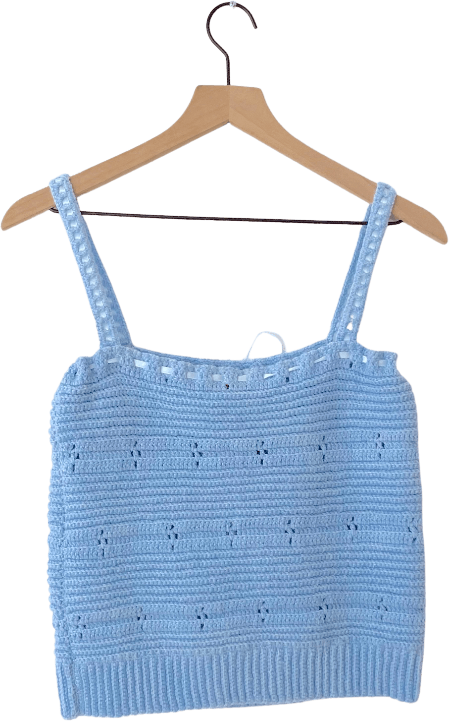 Vintage 80's Baby Blue Knit Tank | Shop THRILLING
