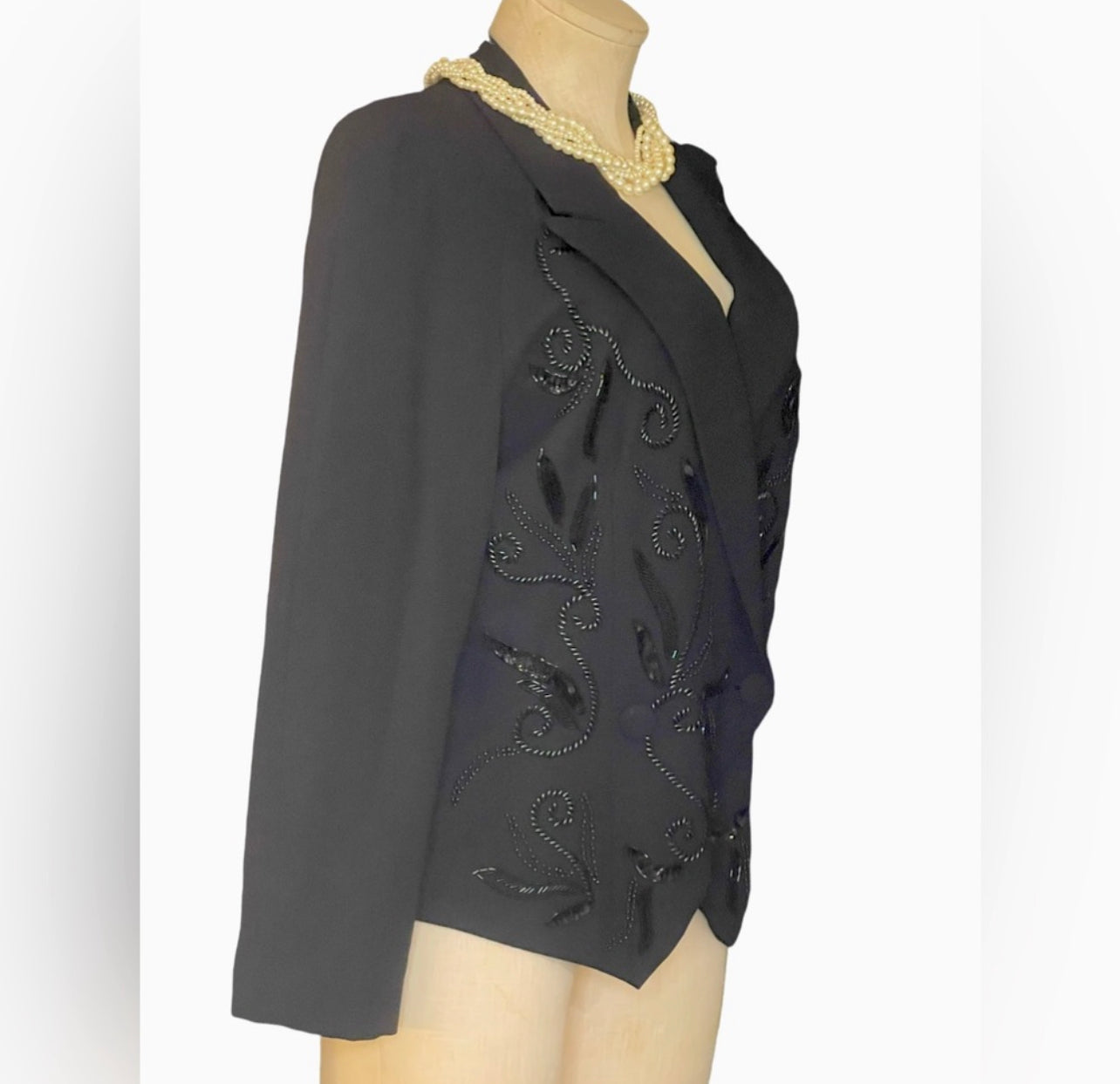 Vintage Black Beaded Blazer By The Icing | Shop THRILLING
