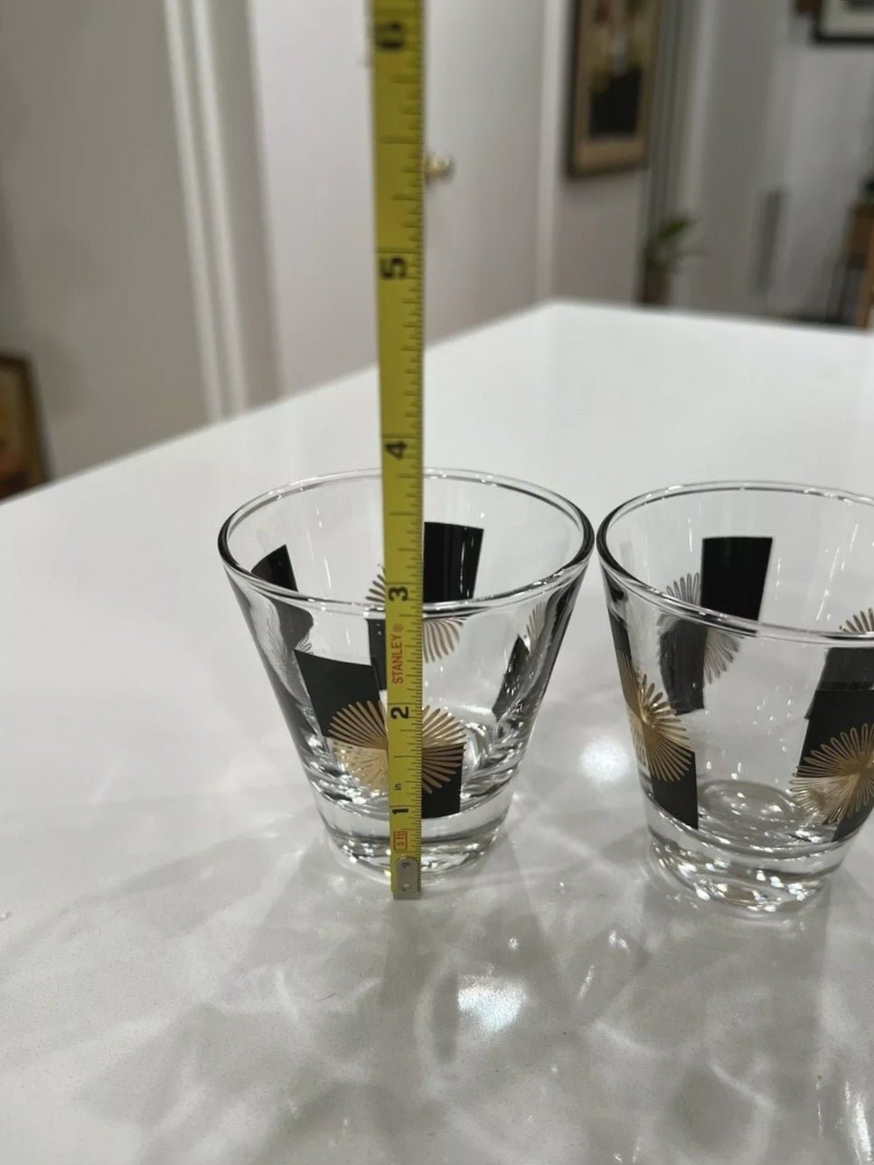 Vintage 70s Mid-century Atomic Starburst Shot Glasses Set 4 | Shop ...