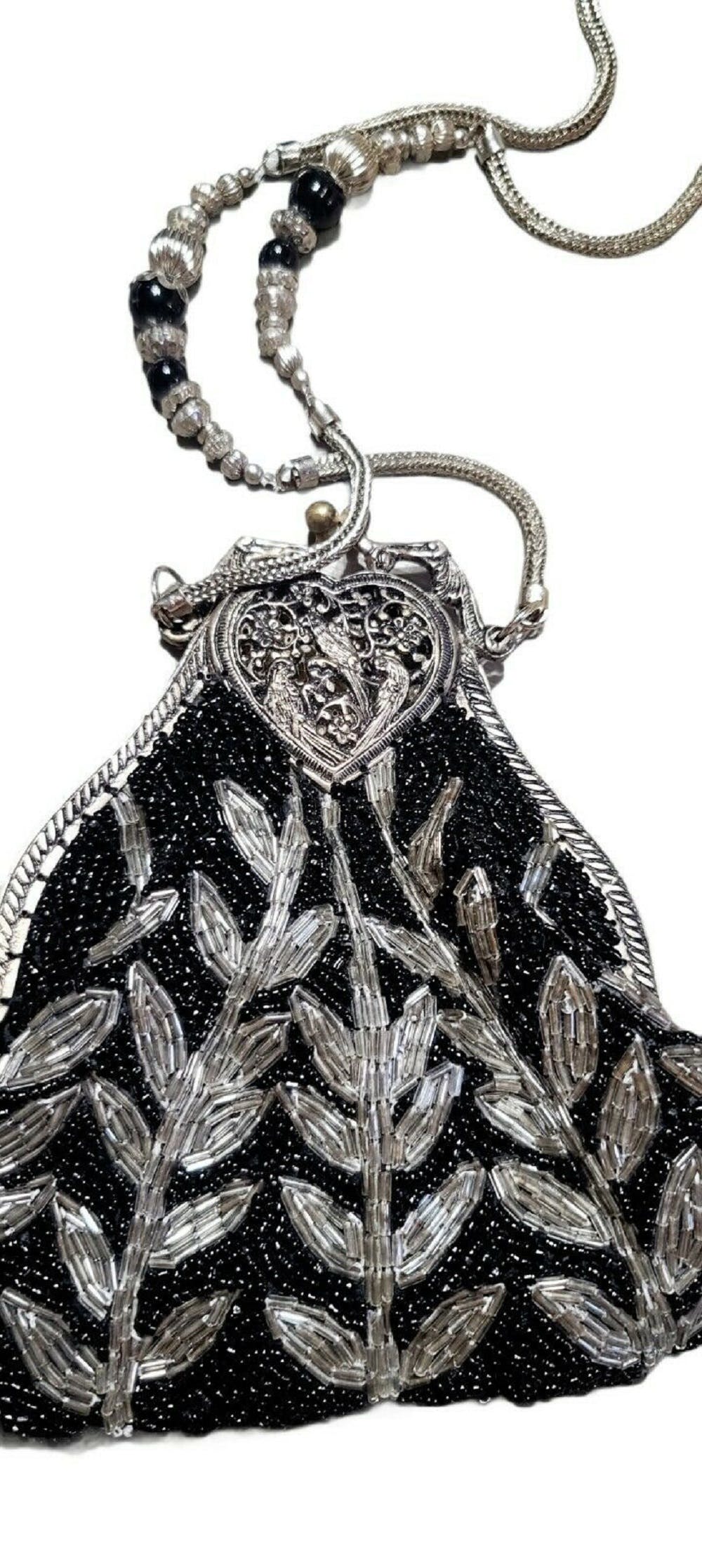 Vintage 60's Victorian Revival Boho Beaded Bag Purse | Shop THRILLING