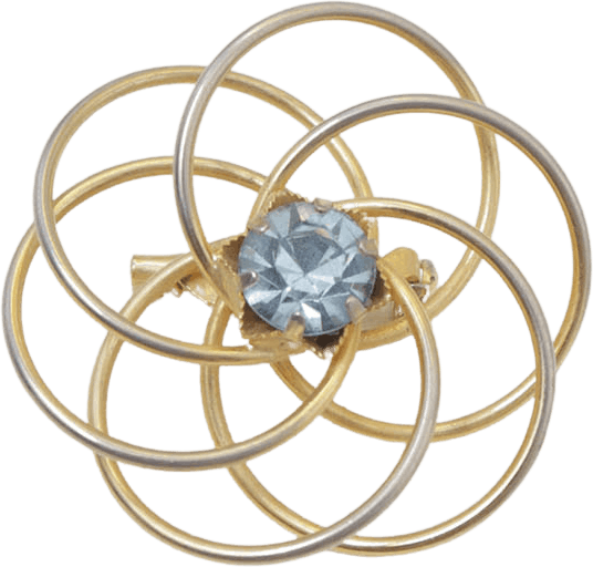 Vintage 70's Circle and Gem Pin | Shop THRILLING