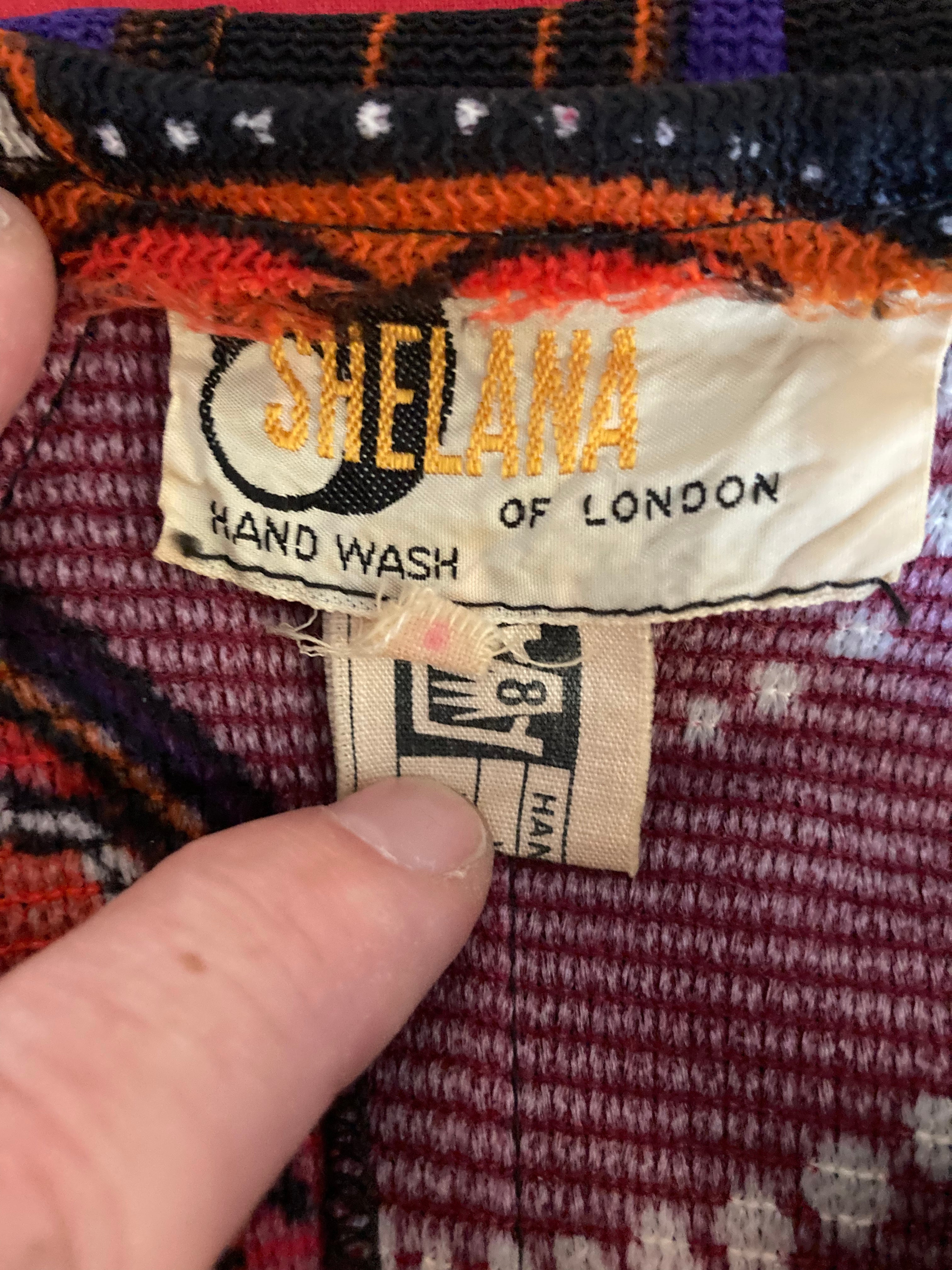 60s/70s Vibrant Vintage 70s Maxi Dress By Shelana of London | Shop ...