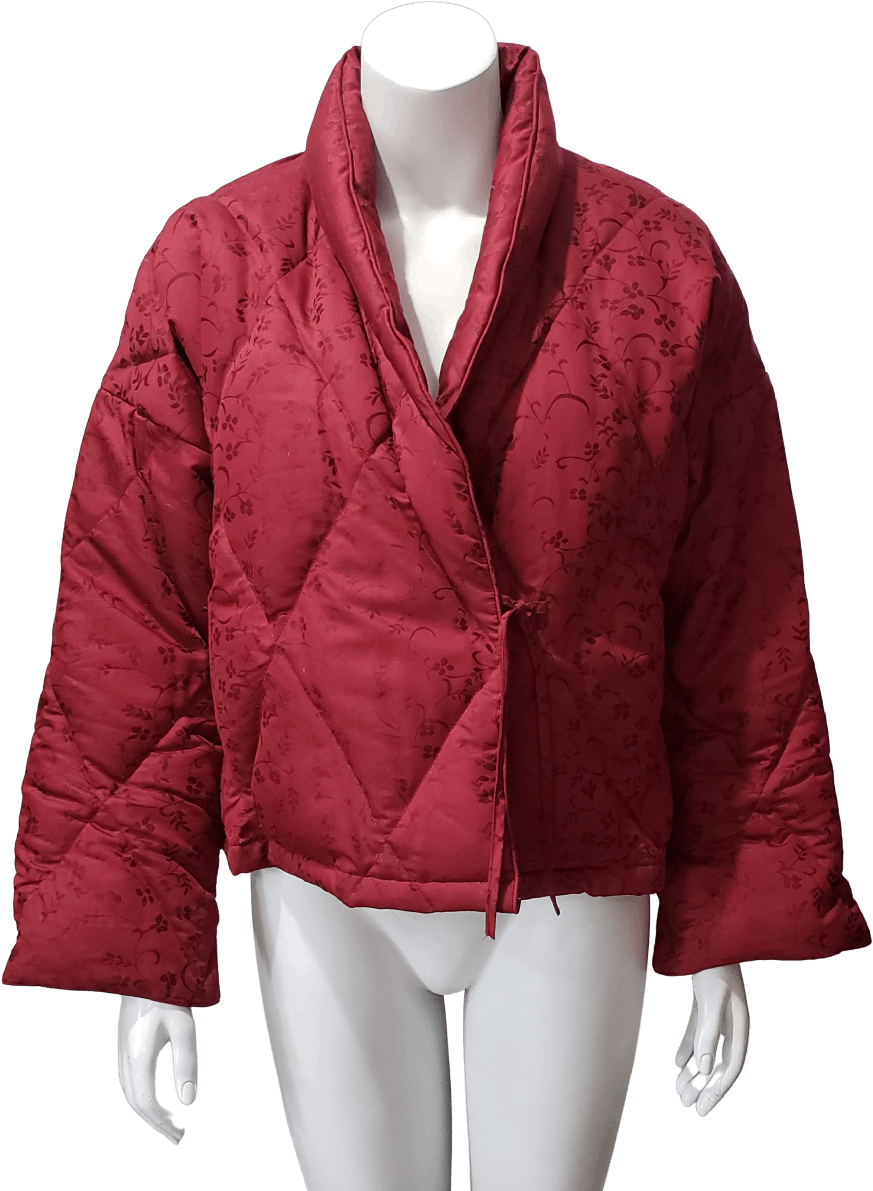 Vintage 80's Winter Quilted Coat Snow Jacket Ski Mock Collar Puffer ...
