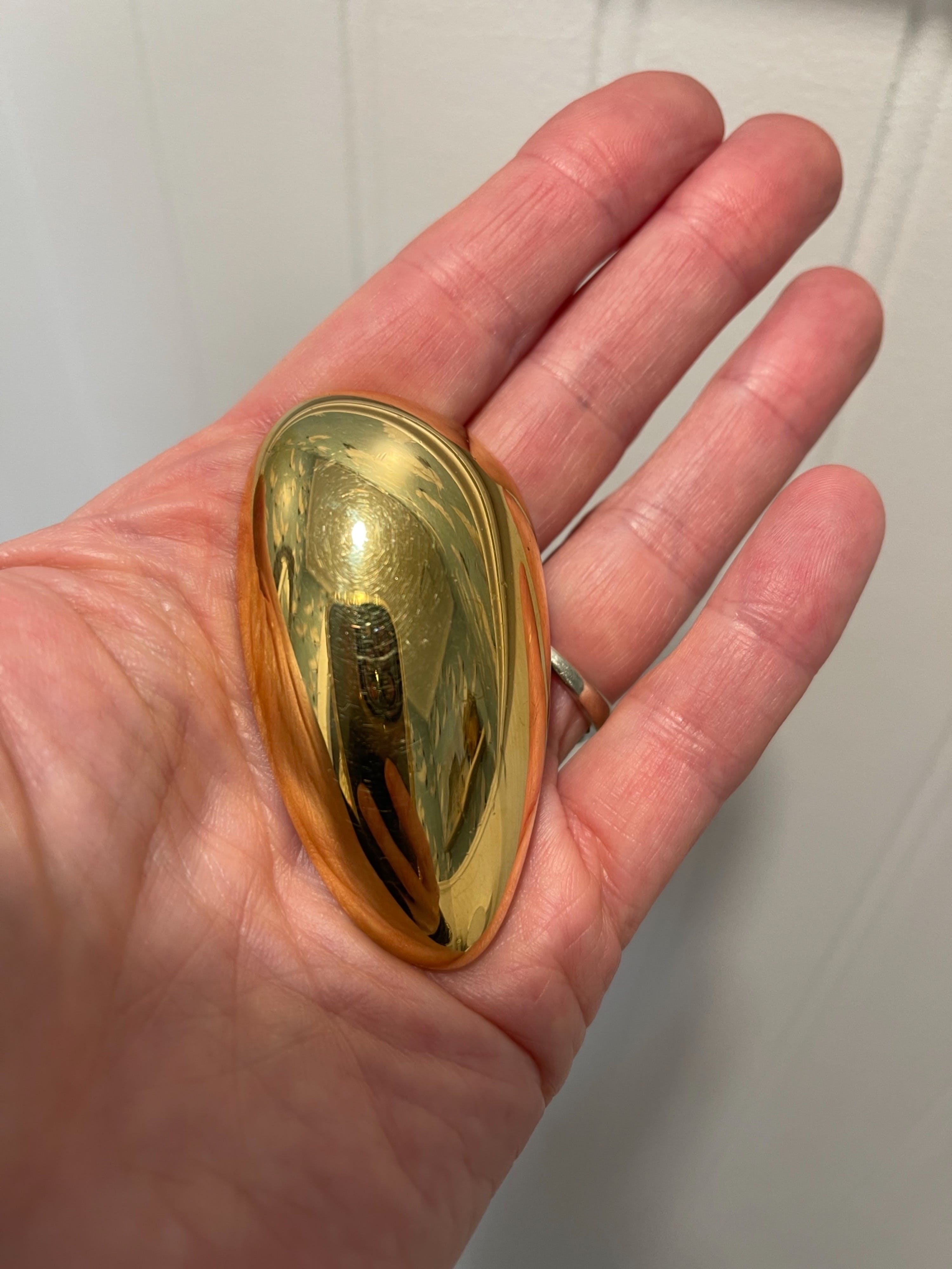 Vintage Monet Gold Bean Shaped Lapel Pin by Monet | Shop THRILLING