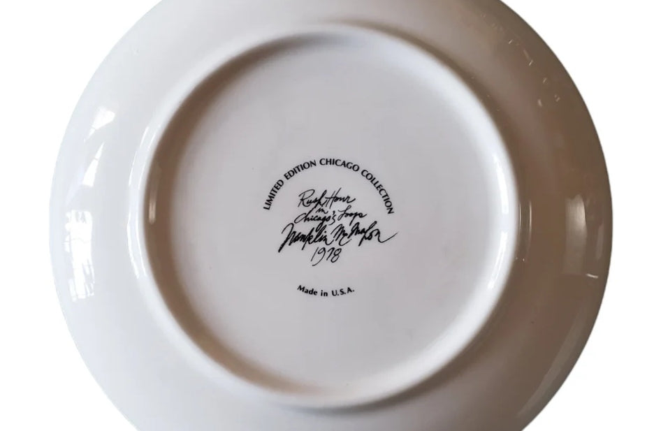 Vintage 1978 Rush Hour In Chicago's Loop Decorative Plate By Franklin ...
