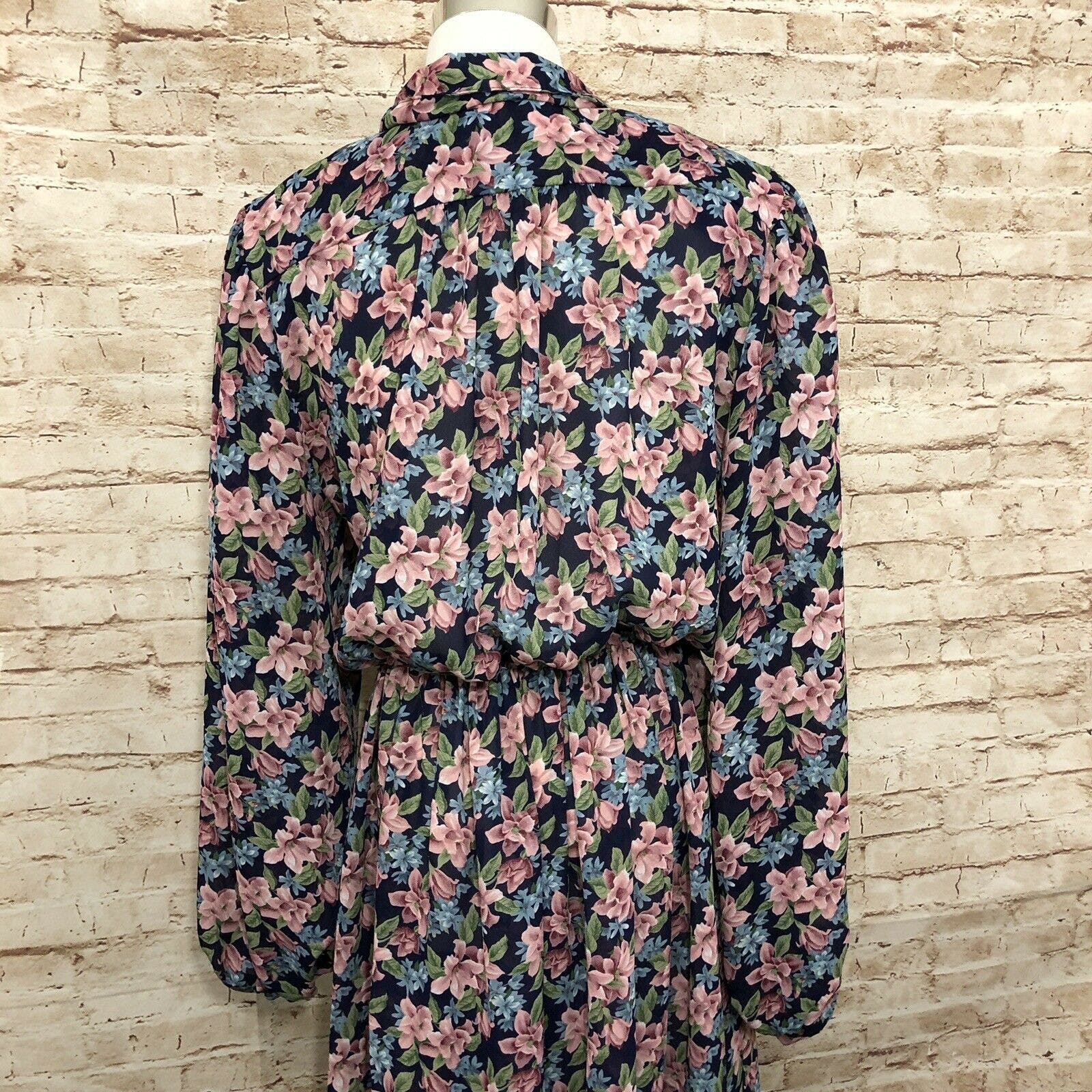 Vintage Floral Secretary Geek Dress Usa Blouson by Sabino | Shop THRILLING