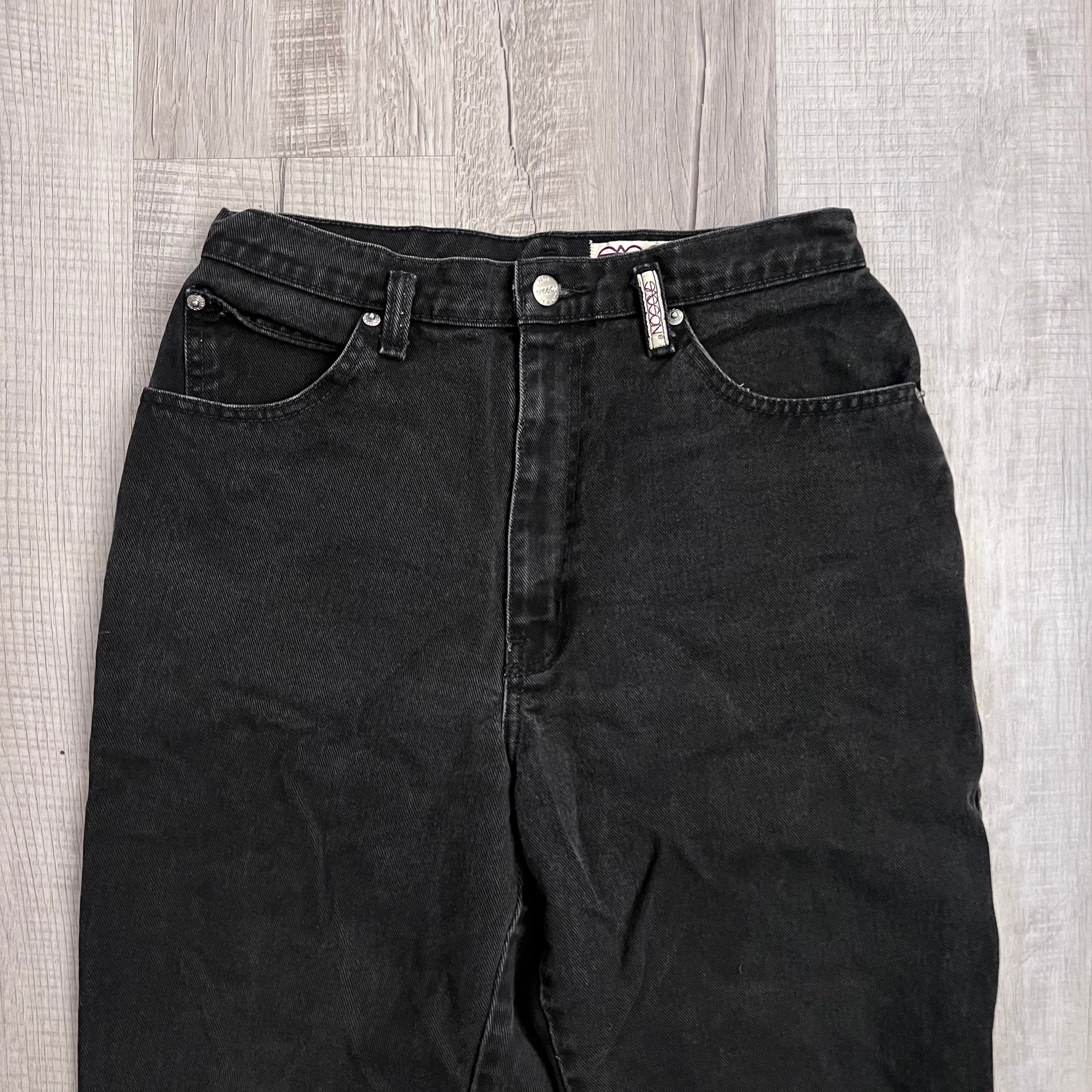 Vintage 80s/90s Black High Waist Straight Leg Jeans By Sasson | Shop ...