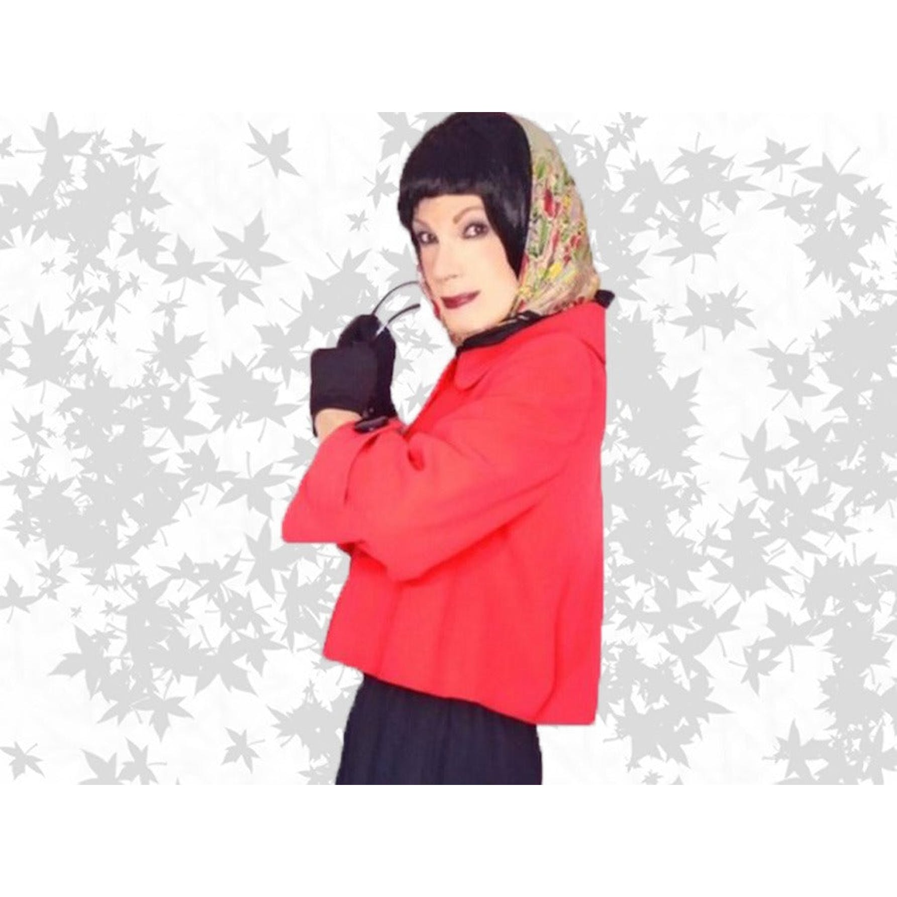 Vintage 80s/90s 50s Style Red Cropped Swing Jacket, Suburbia By Lena ...