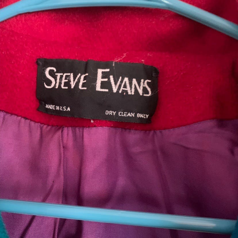 Vintage Wool Colorblock Pinwheel Coat by Steve Evans | Shop THRILLING