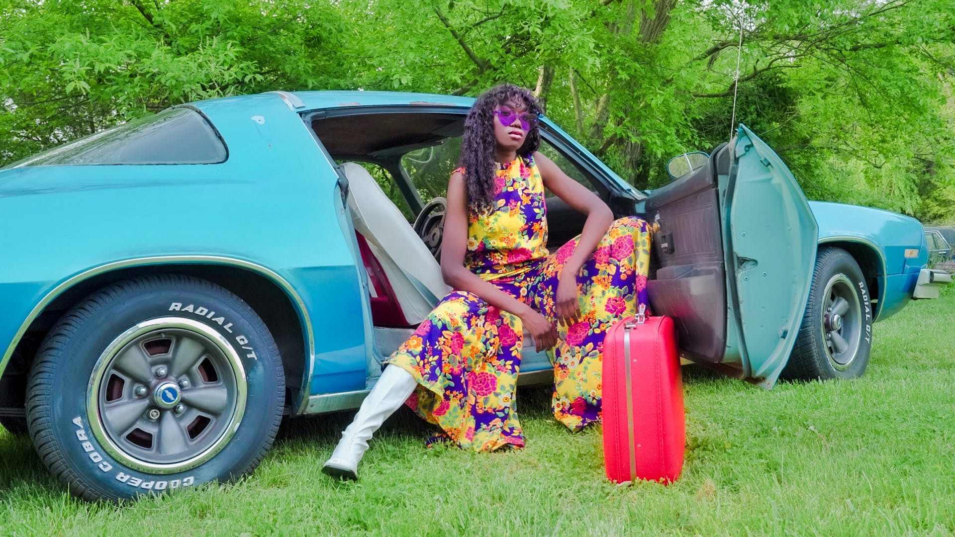 Vintage 60's Two Piece Floral Flower Power Elephant Pant and Tunic Set ...