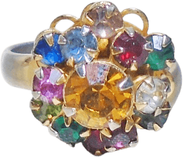 Vintage 60’s 70’s Judy Lee Multi Rhinestone Ring by Judy Lee | Shop ...