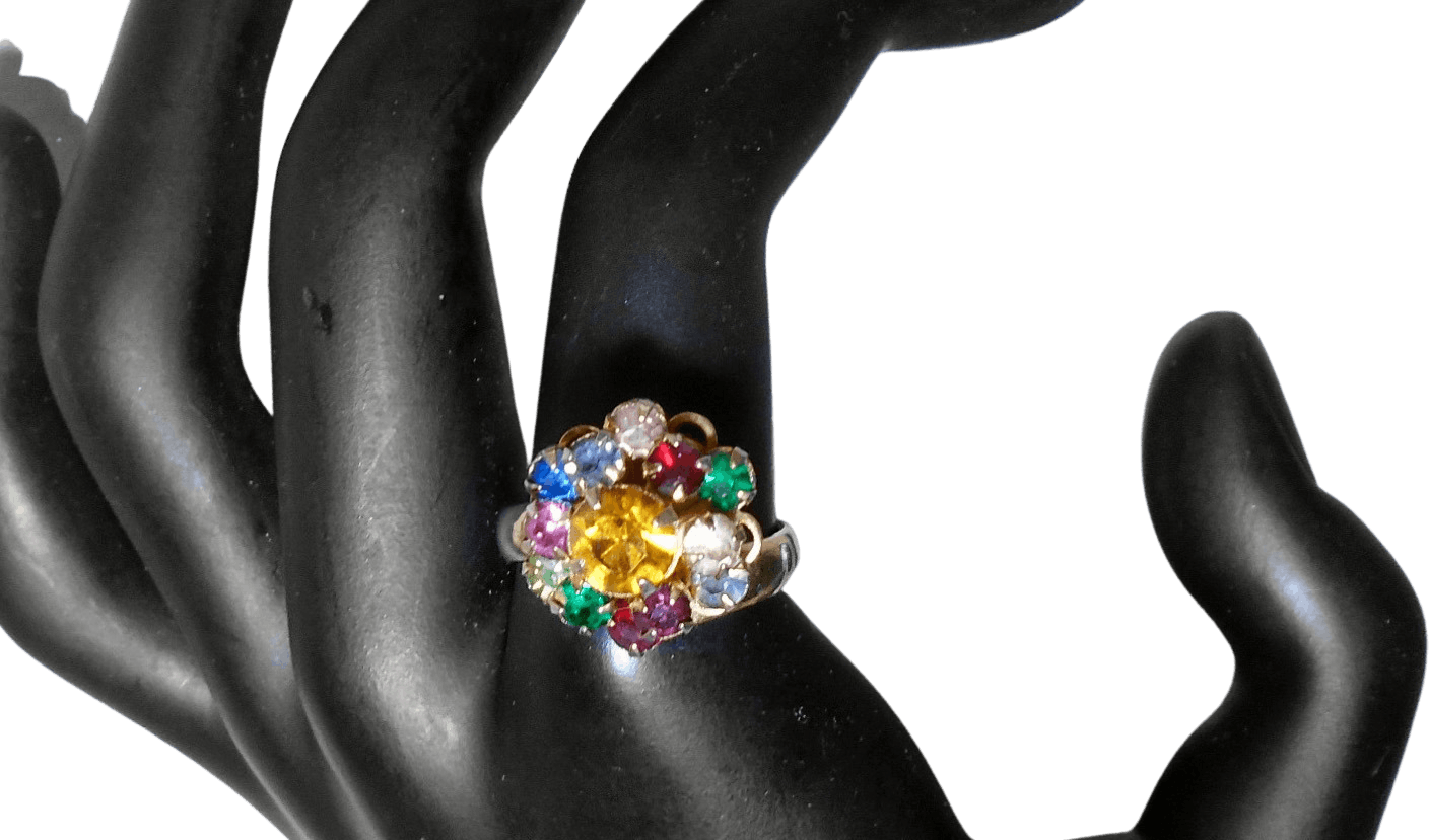 Vintage 60’s 70’s Judy Lee Multi Rhinestone Ring by Judy Lee | Shop ...