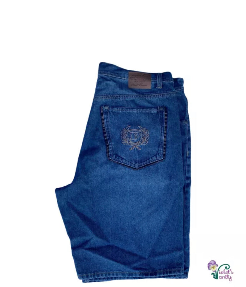 Vintage 90s Original Flava Baggy Jean Shorts Sz 40 Streetwear By Phat ...