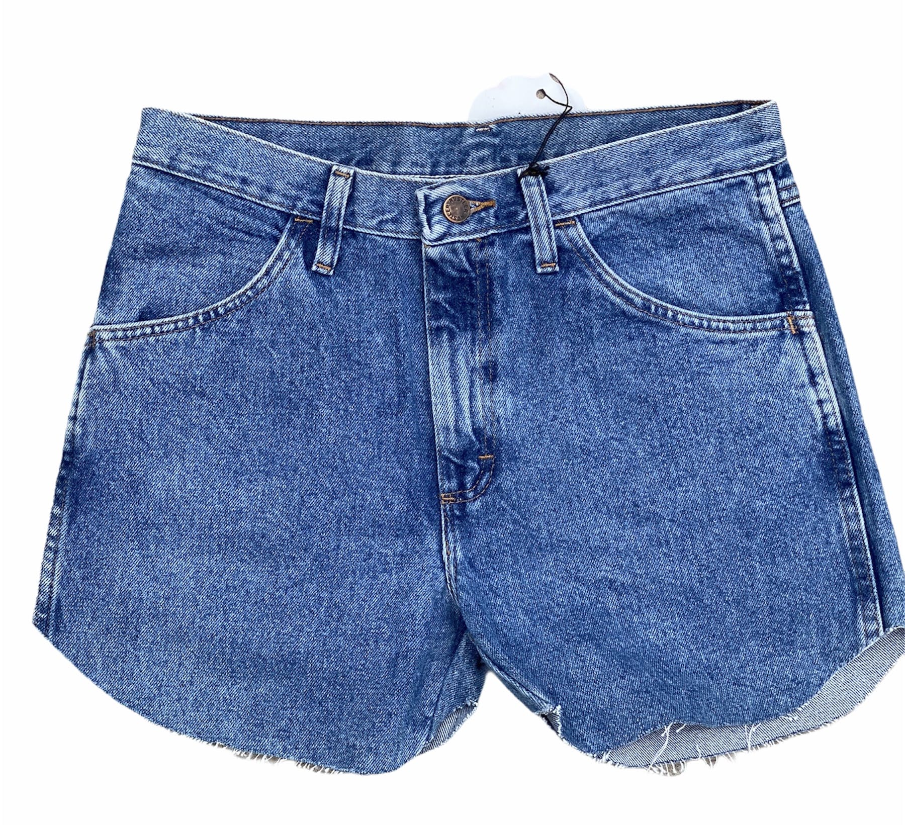 Vintage 90's Bright Blue Cut Off Jean Shorts by Rustler | Shop THRILLING