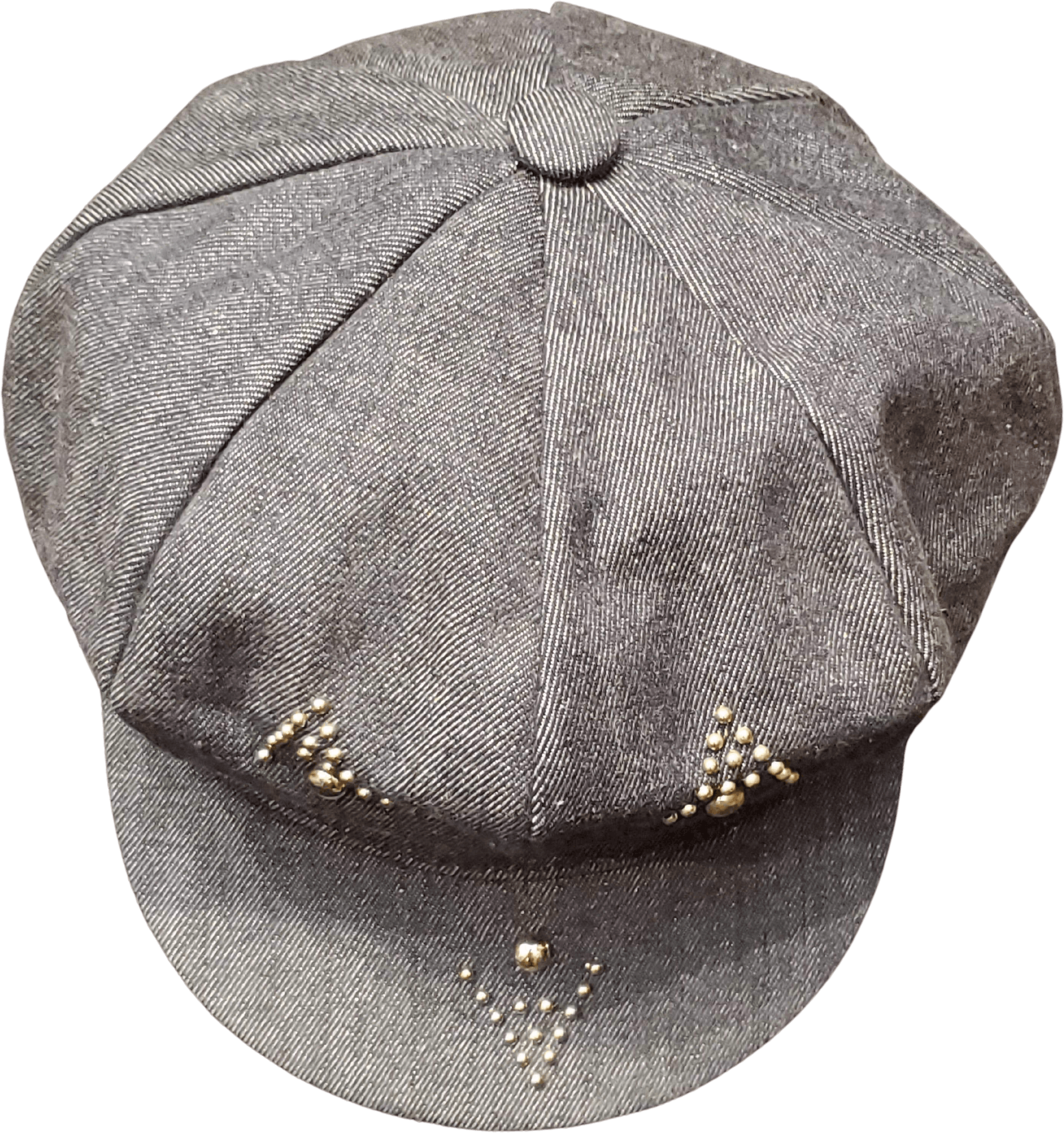 Vintage 70's Denim Stud Applejack Cap Hat | Shop THRILLING