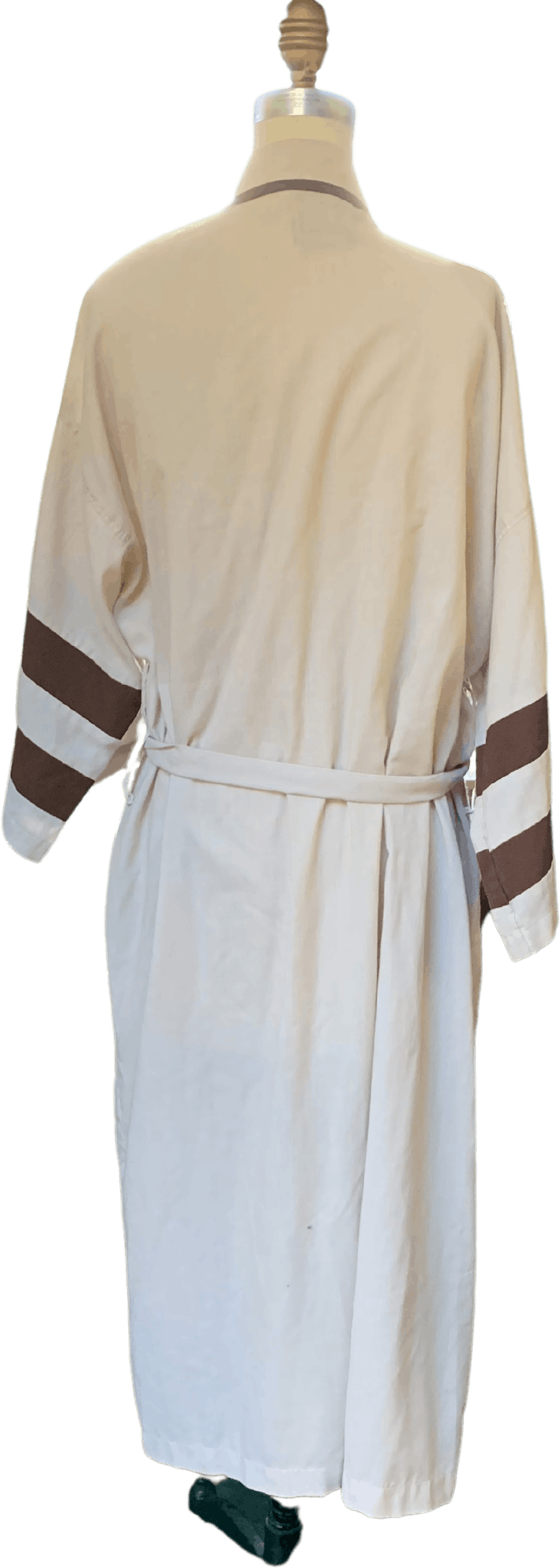 Vintage 60’s Beige Brown Striped Lightweight Summer Robe by After Hours ...