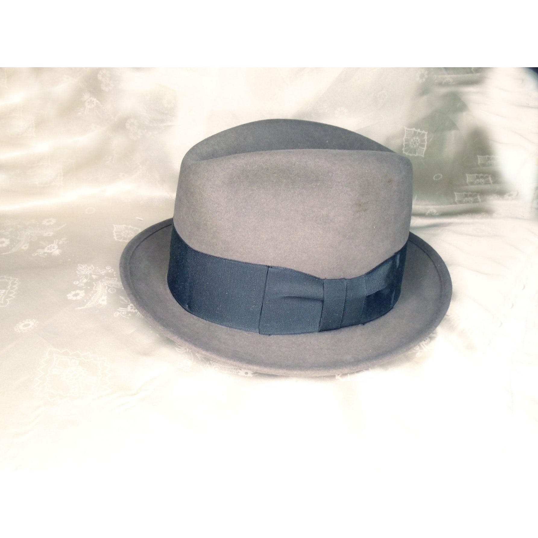 Vintage 50s Deadstock Brown Fur Felt Fedora By Strawbridge & Clothier ...