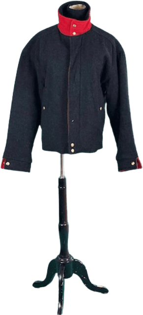 Vintage Peppered Gray Black Wool Batwing Bomber Jacket | Shop THRILLING