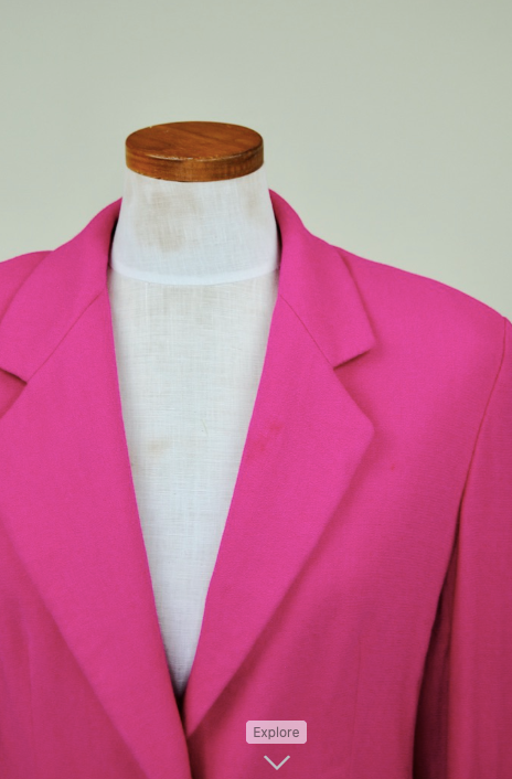 Vintage 80s Hot Pink Jaeger Blazer Jacket By Jaeger | Shop THRILLING