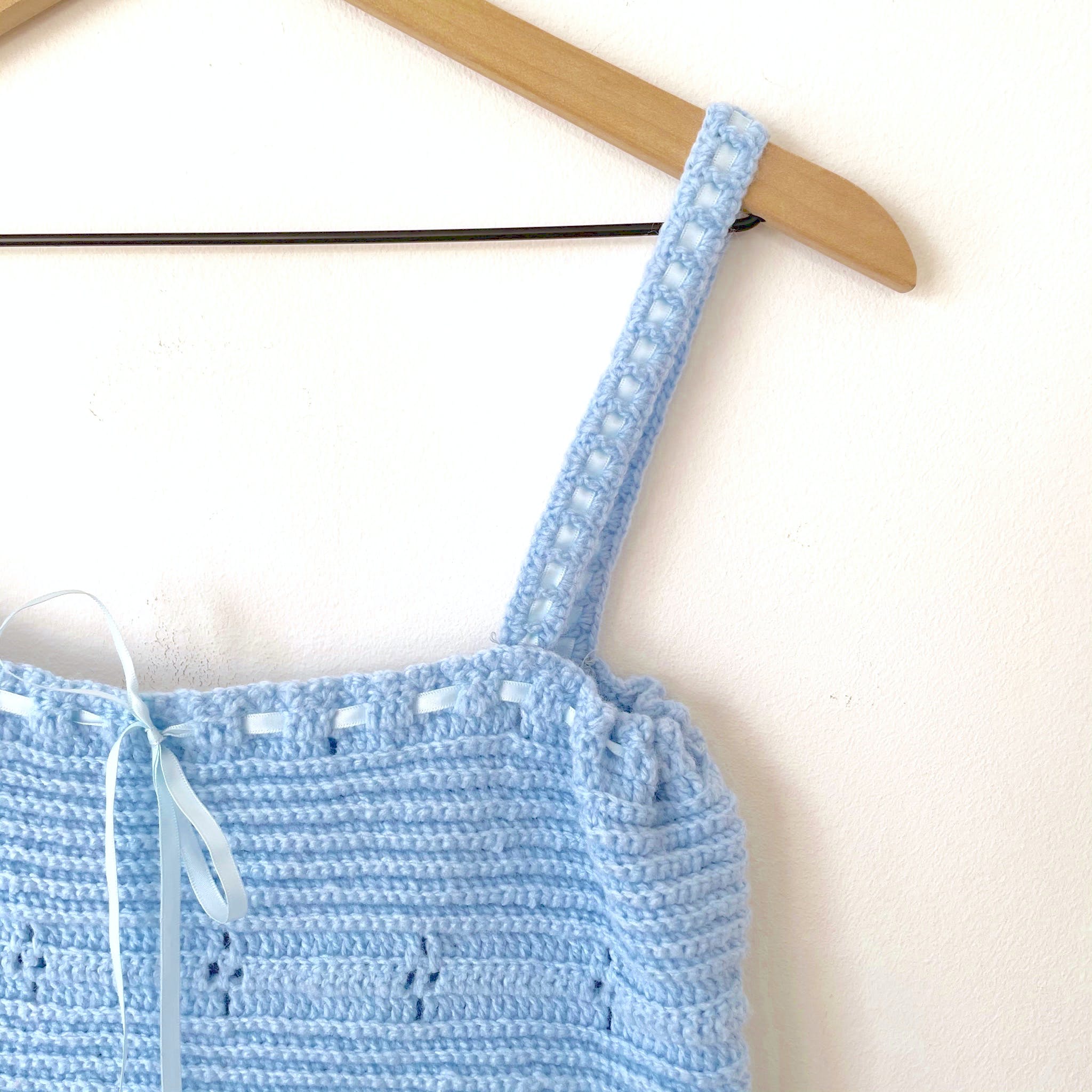 Vintage 80's Baby Blue Knit Tank | Shop THRILLING