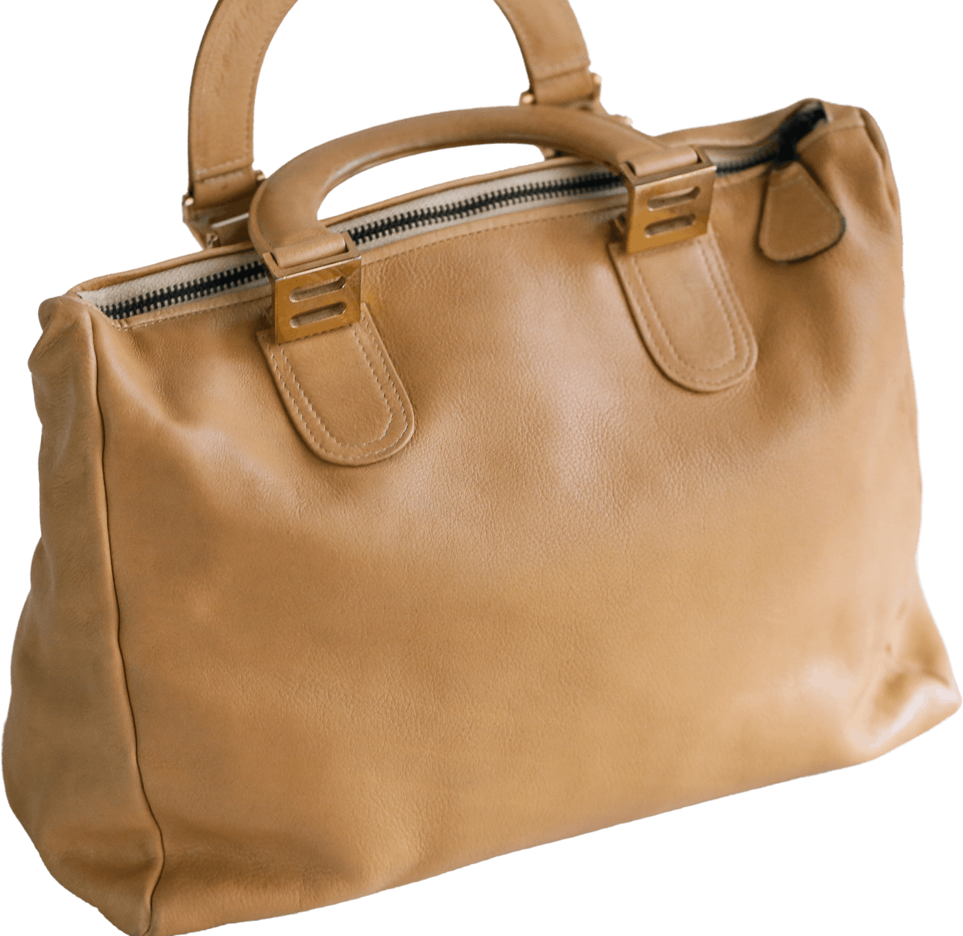 Vintage Classic Camel Color Soft Leather Satchel Bag | Shop THRILLING