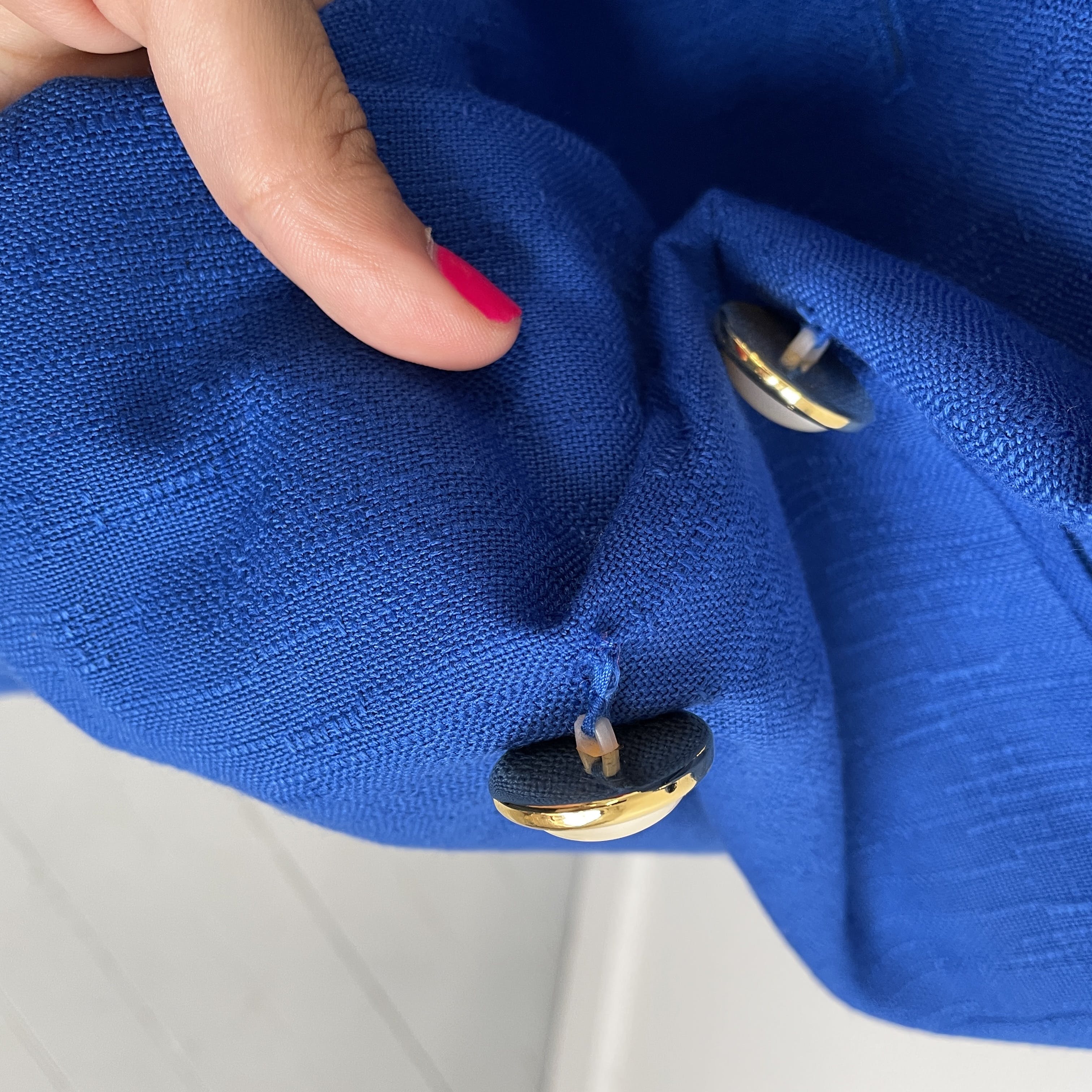 Vintage 80’s/90’s Structured Tuxedo Dress Royal Blue by Atrium | Shop ...