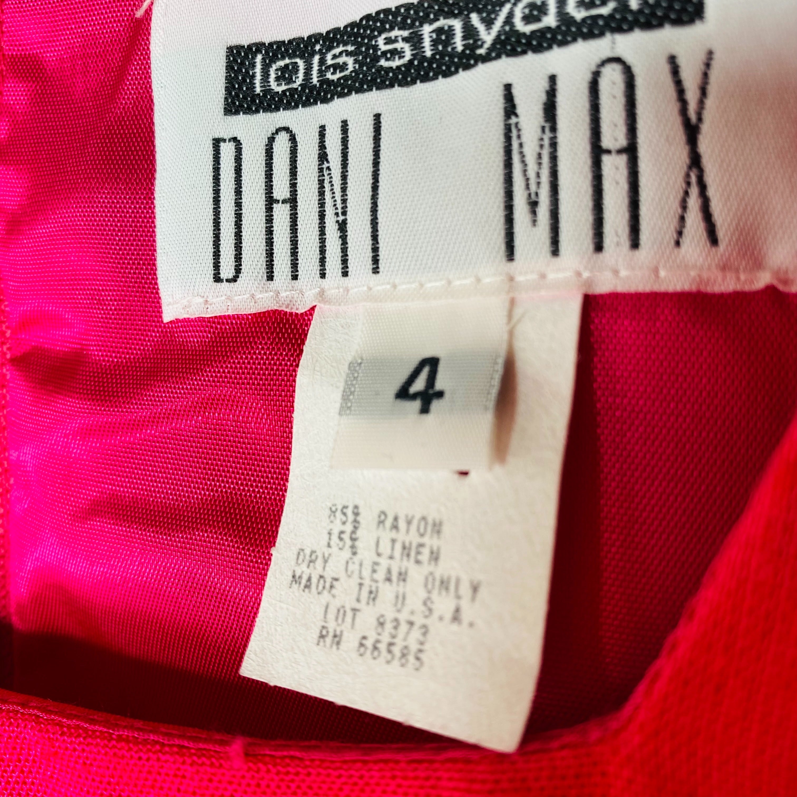 Vintage 80s/90s Colorblock Shift Dress By Lois Snyder for Dani Max ...