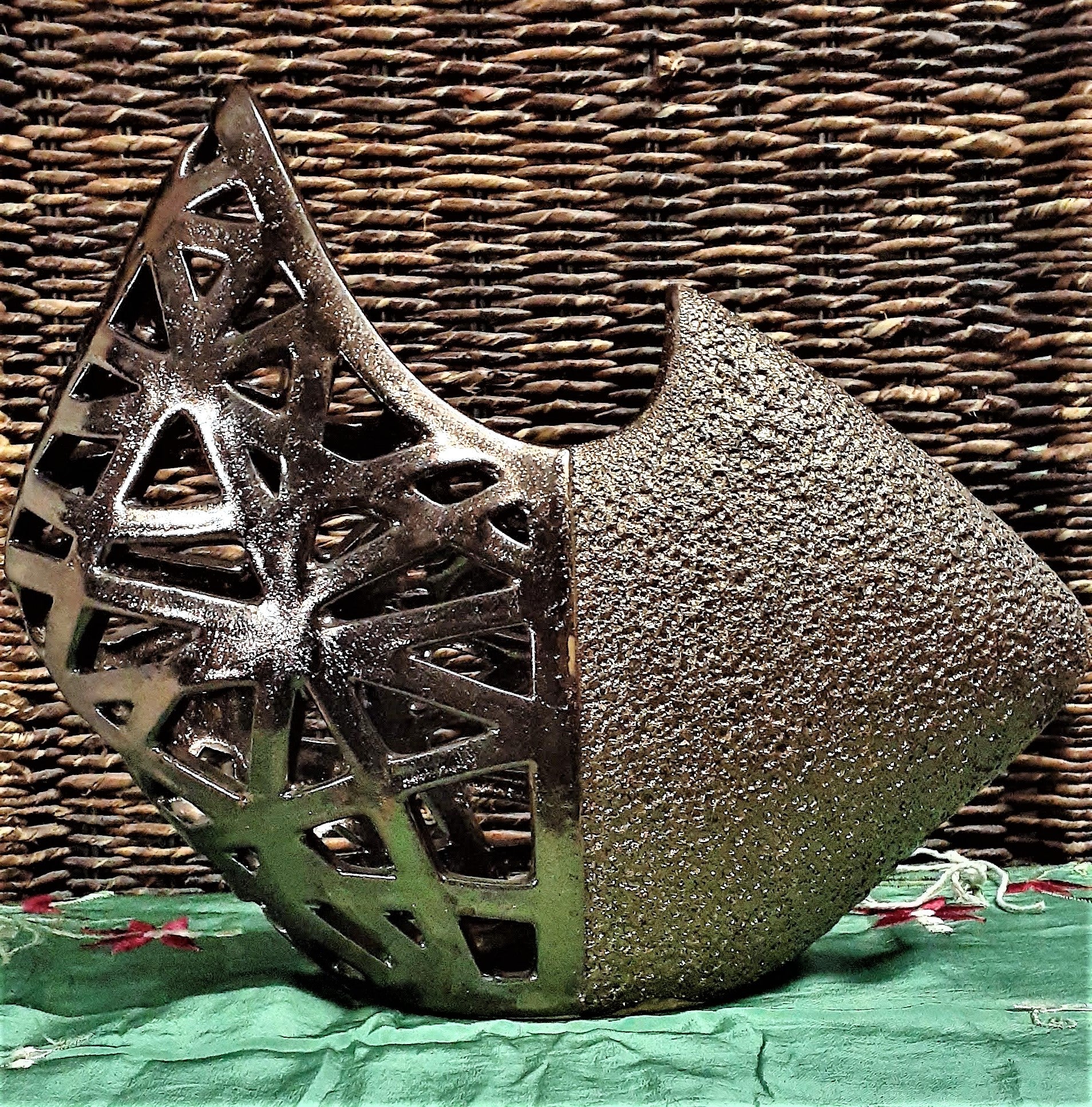 Vintage 50s Huge Half Moon Modernist Ceramic Vase Mid Centry by Mcm ...