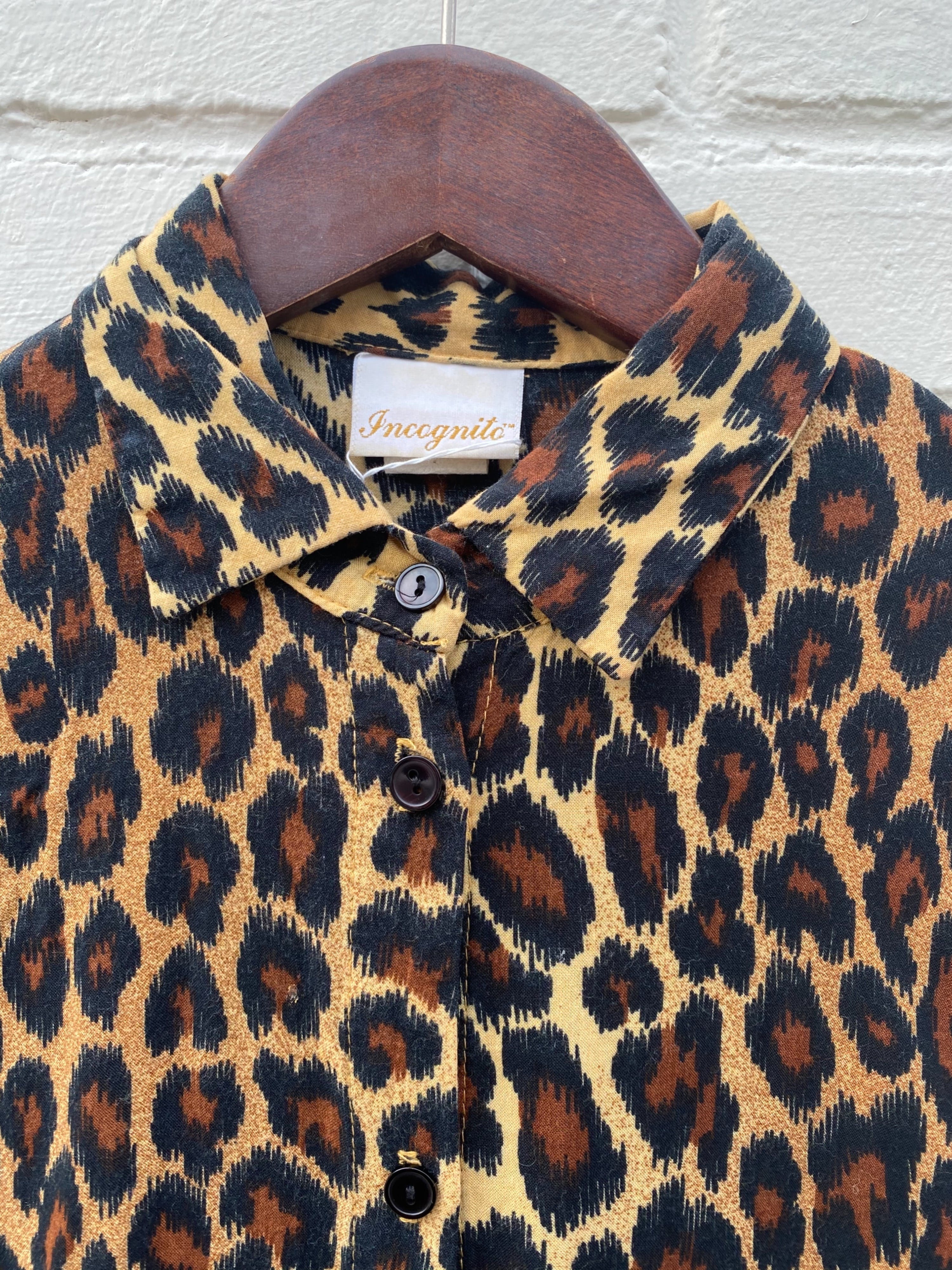 Vintage 80's Leopard Print Shirt | Shop THRILLING