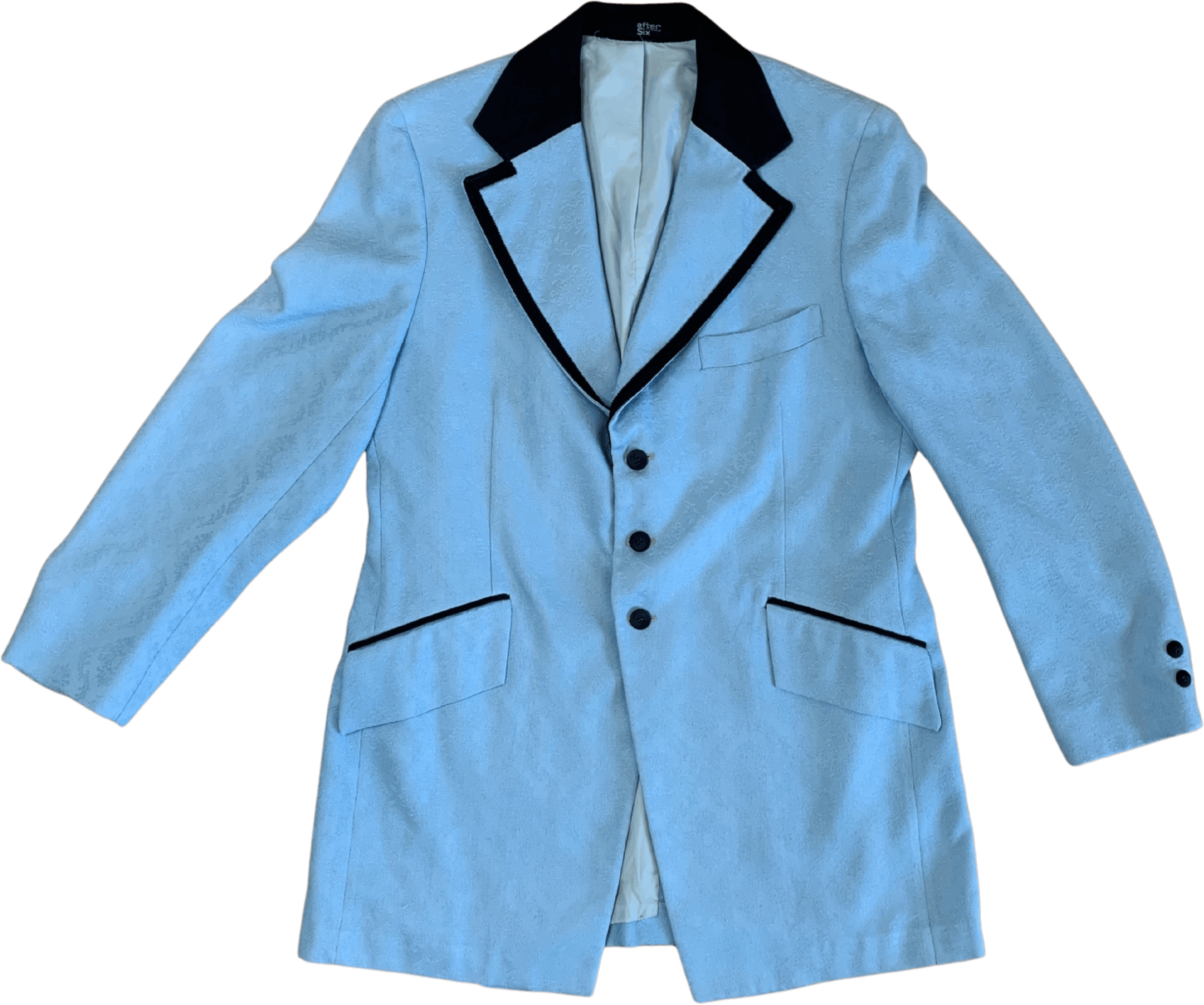 Vintage 70's Powder Blue Tuxedo Jacket by After Six | Shop THRILLING