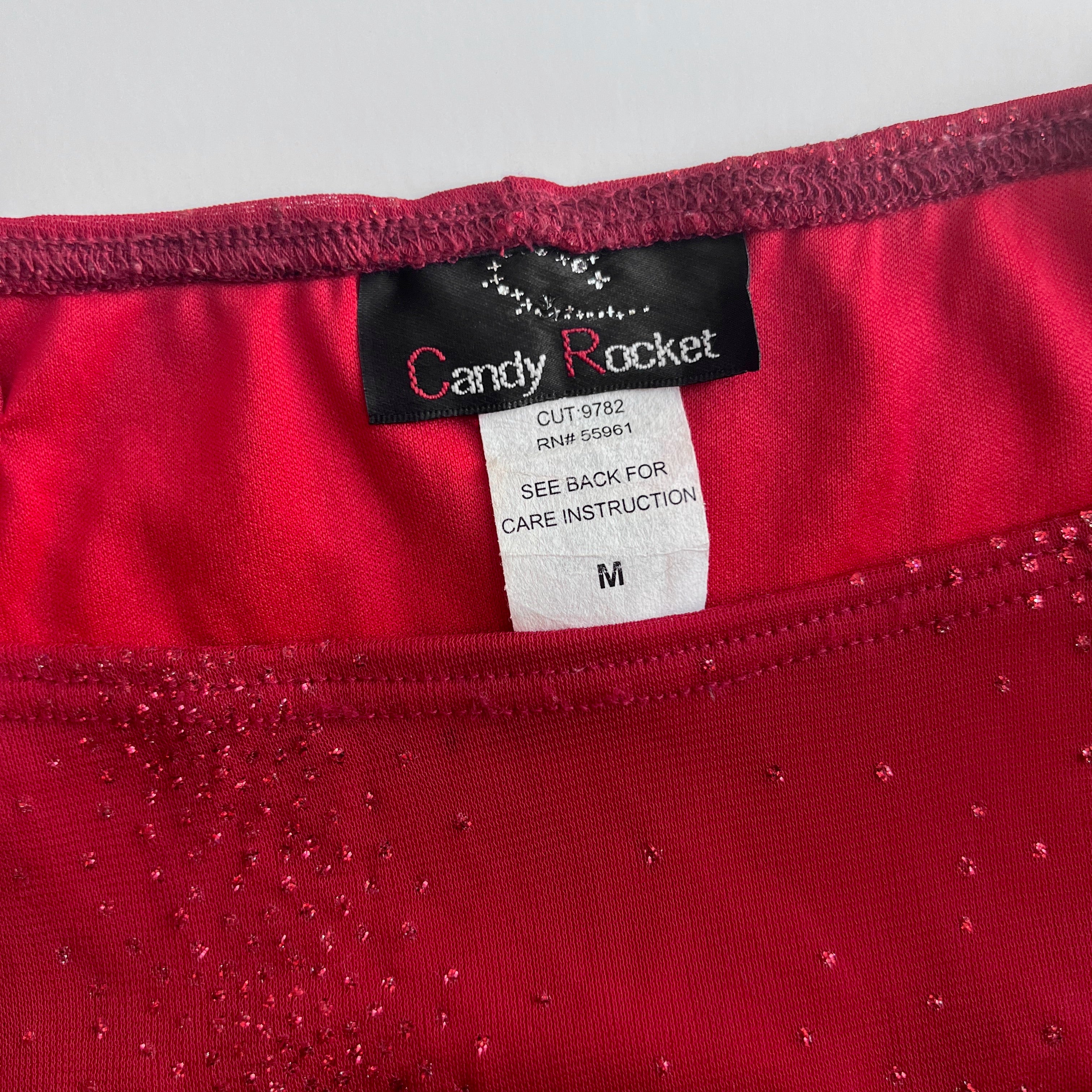 Vintage 90s/00s Sparkly Red Mini Dress By Candy Rocket | Shop THRILLING