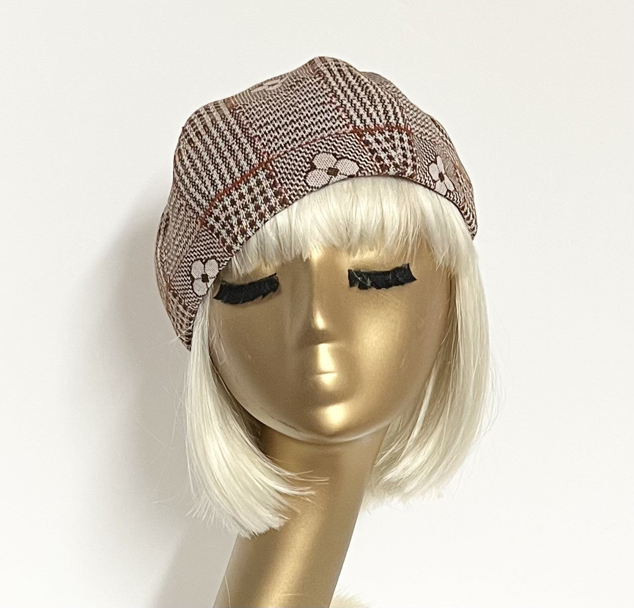 Vintage Plaid Floral Beret Hat | Shop THRILLING