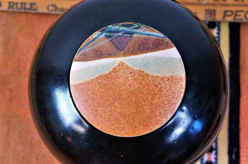 Vintage 60s/70s Rare 70s River Hills Pottery Lidded Bowl Lrg By Studio ...