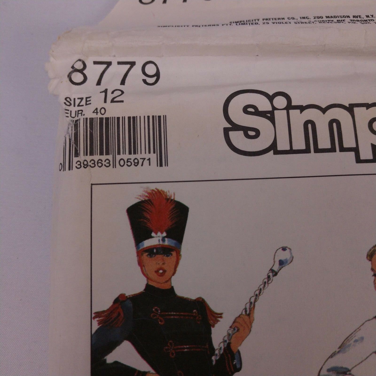 Vintage 80s 8779 Cheer Majorette Uniform Pattern Girls 12 By Simplicity ...
