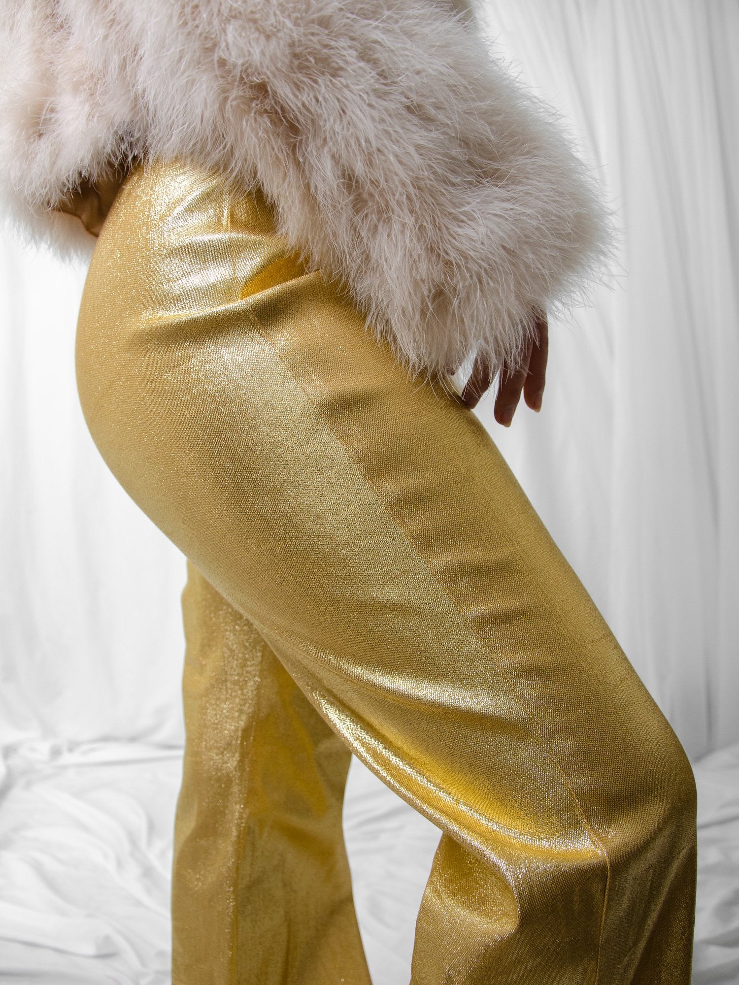 Vintage 70’s Metallic Gold Pants | Shop THRILLING