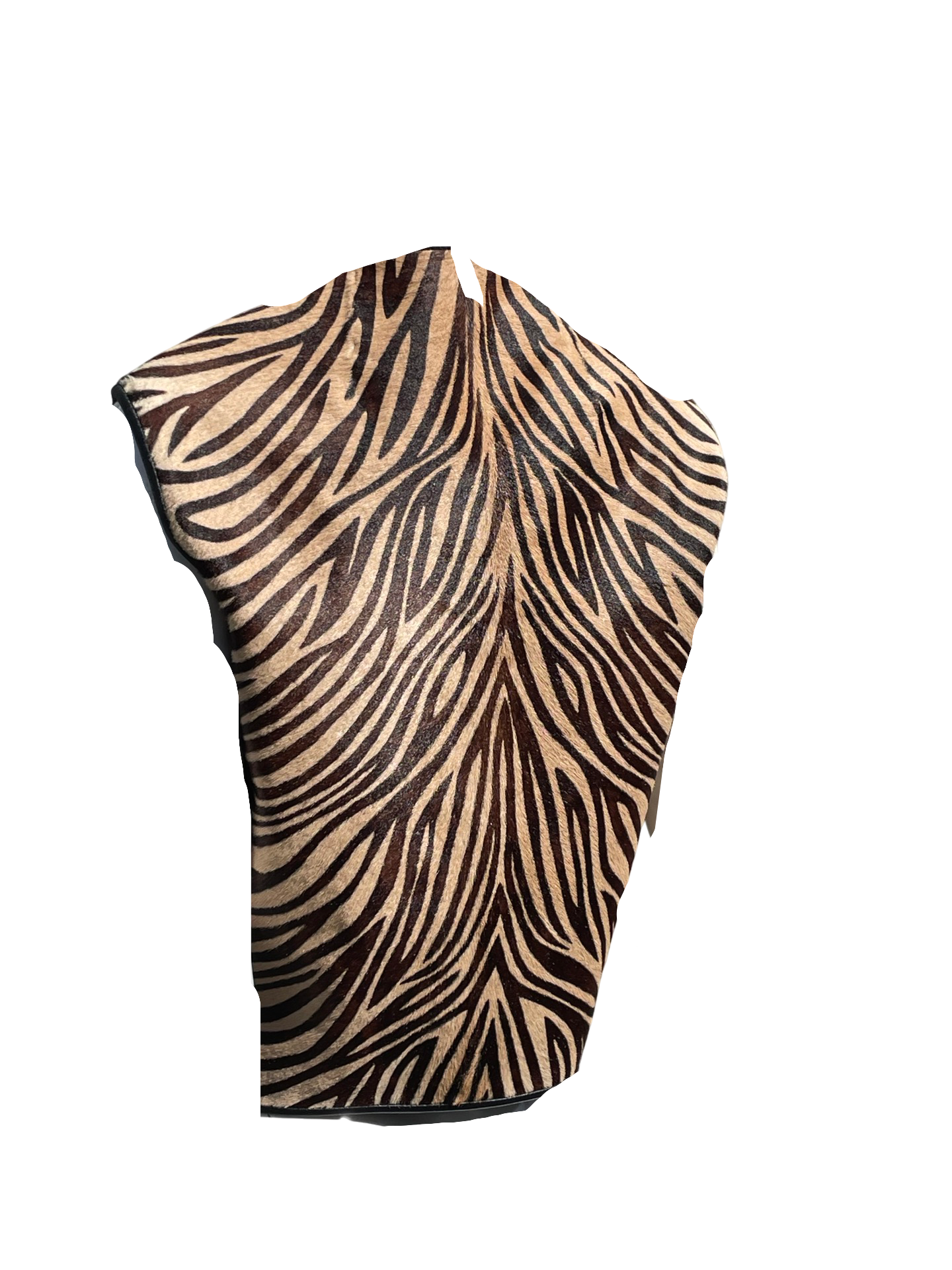 Vintage 80s Leather And Pony Hair Zebra Print Vest | Shop THRILLING