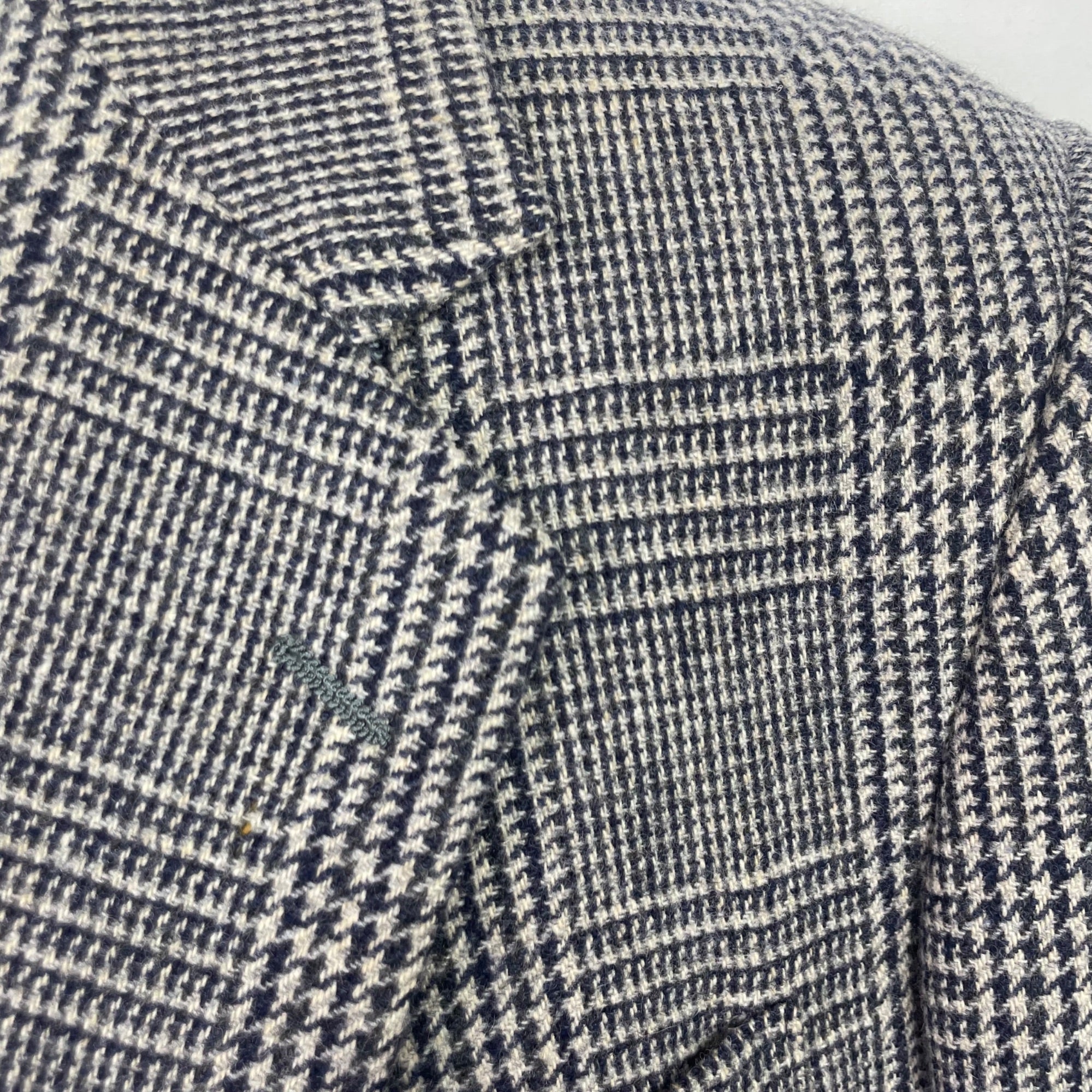 Vintage 80s Black And White Check Wool Mens Blazer Jacket 46r By Corbin ...