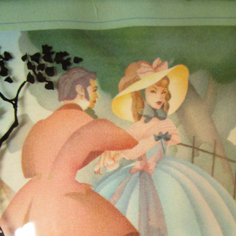 Vintage 20s/30s Crinoline Ladies! Two Art Deco Courtship Pictures ...
