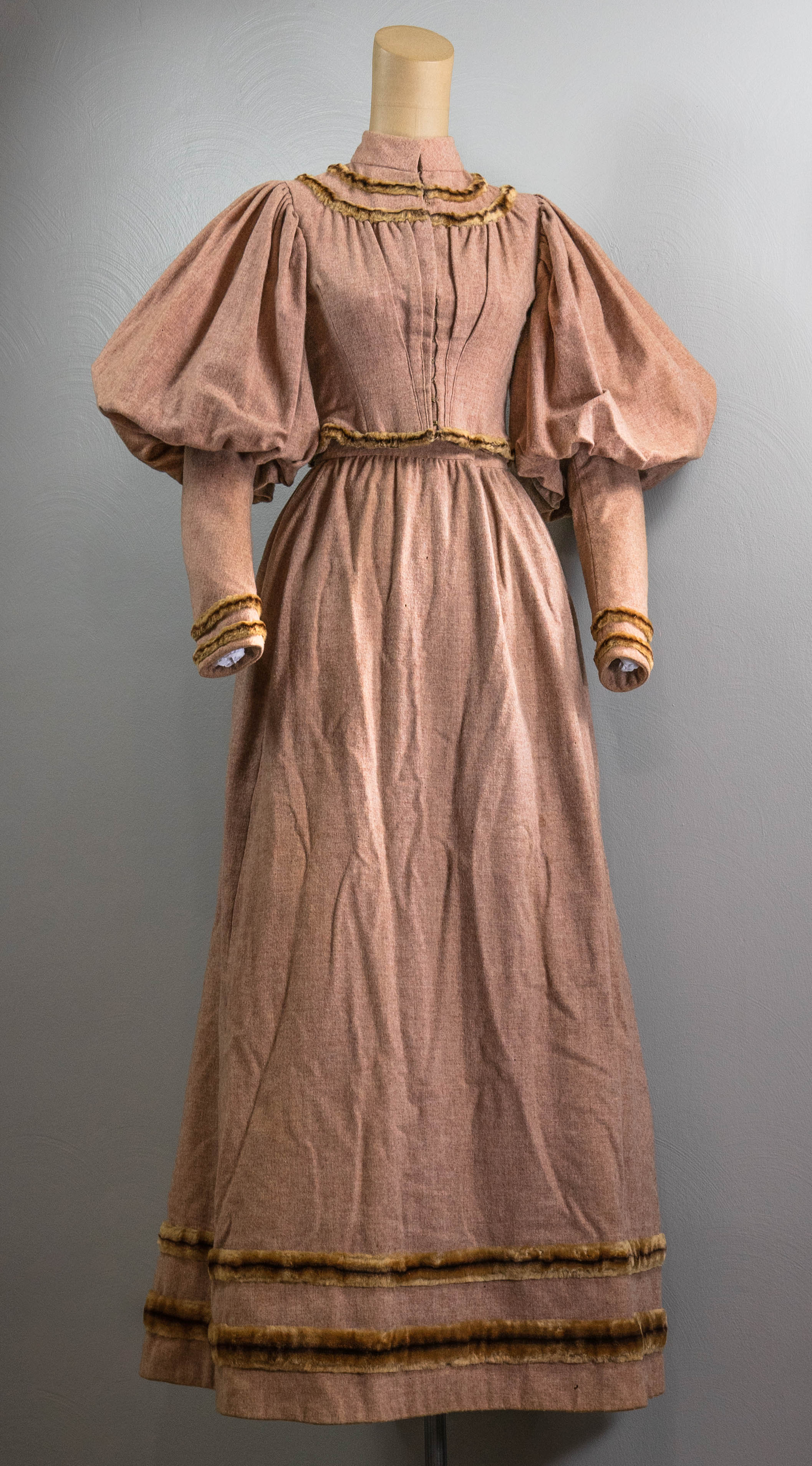 Vintage Victorian Brown Wool Walking Suit Leg Of Mutton Sleeves By ...